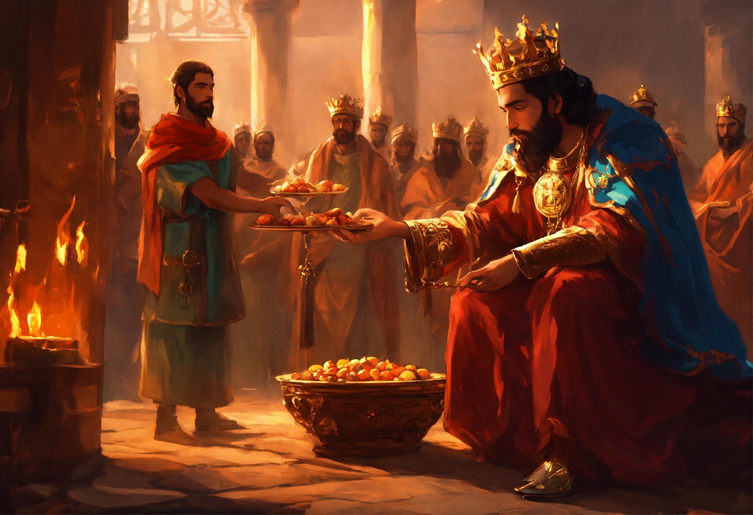 Lexica - KING GIVING GITFS TO POOR