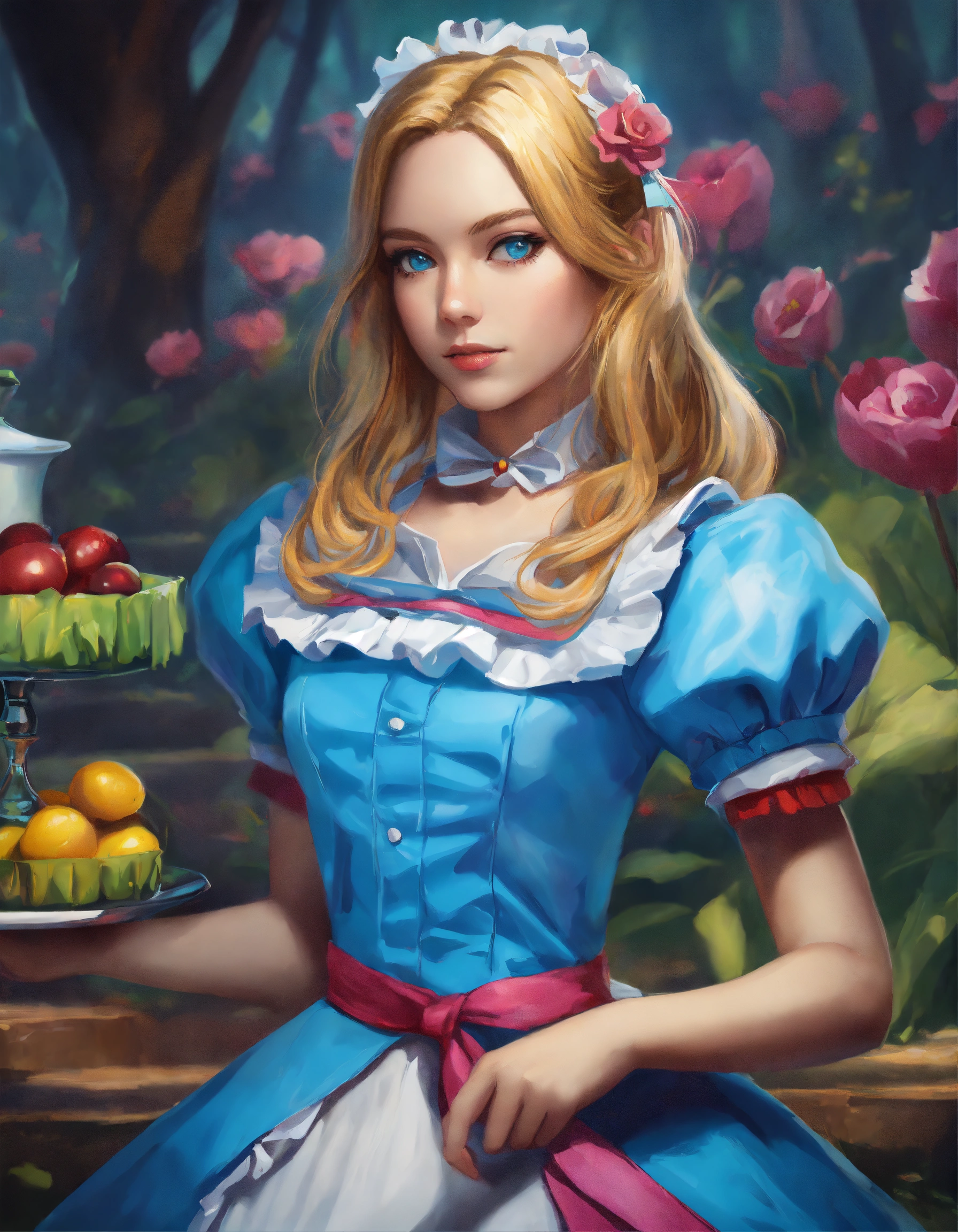Lexica - The character Alice, from Alice in Wonderland, realistic ...