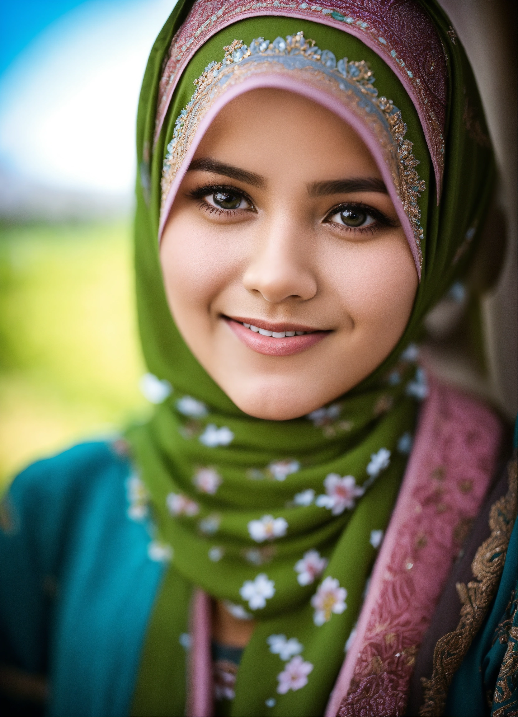 Lexica - A very cute Muslim gril