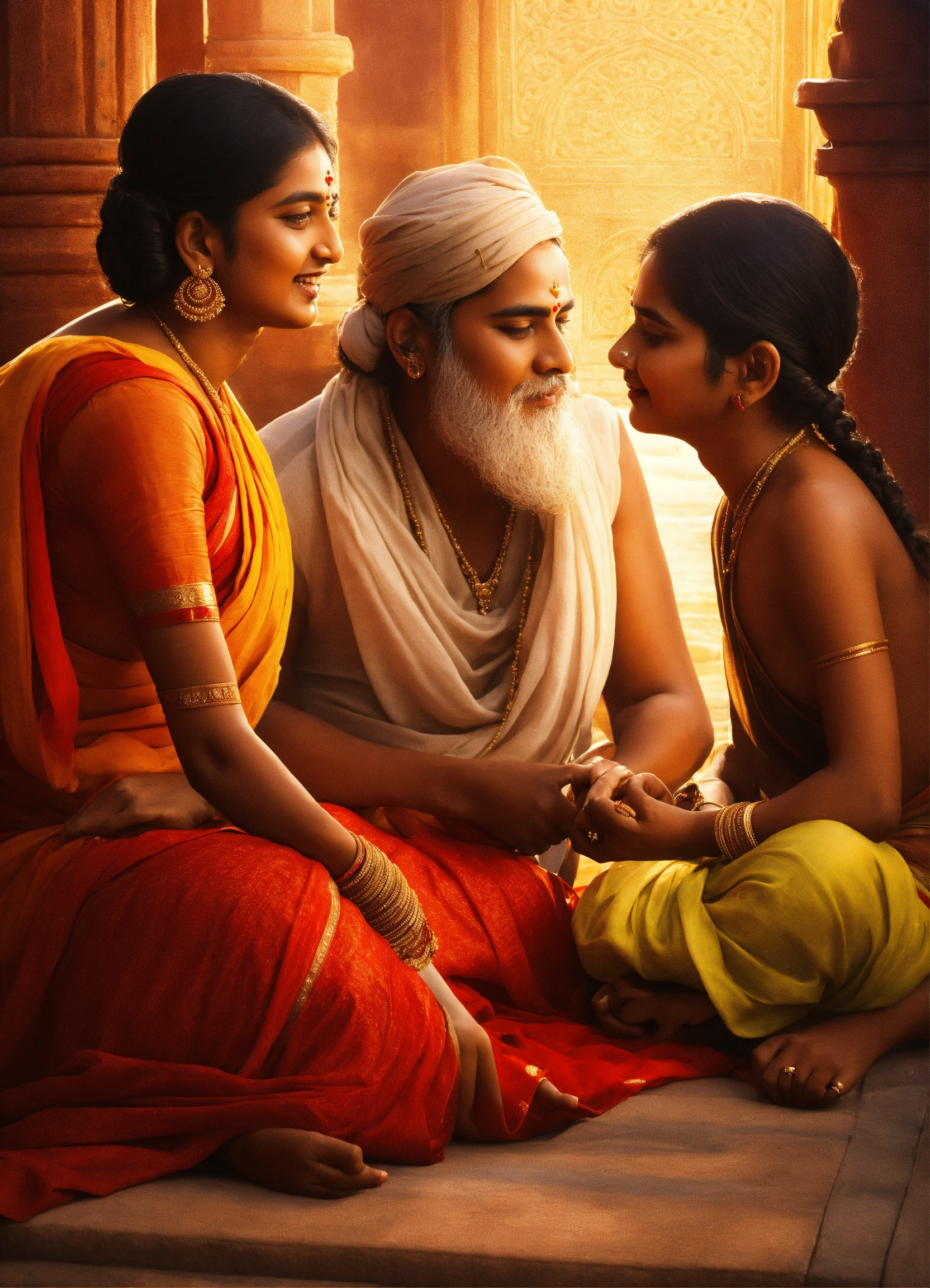 Lexica - One guruvu with two sishya good looking they are saying good words