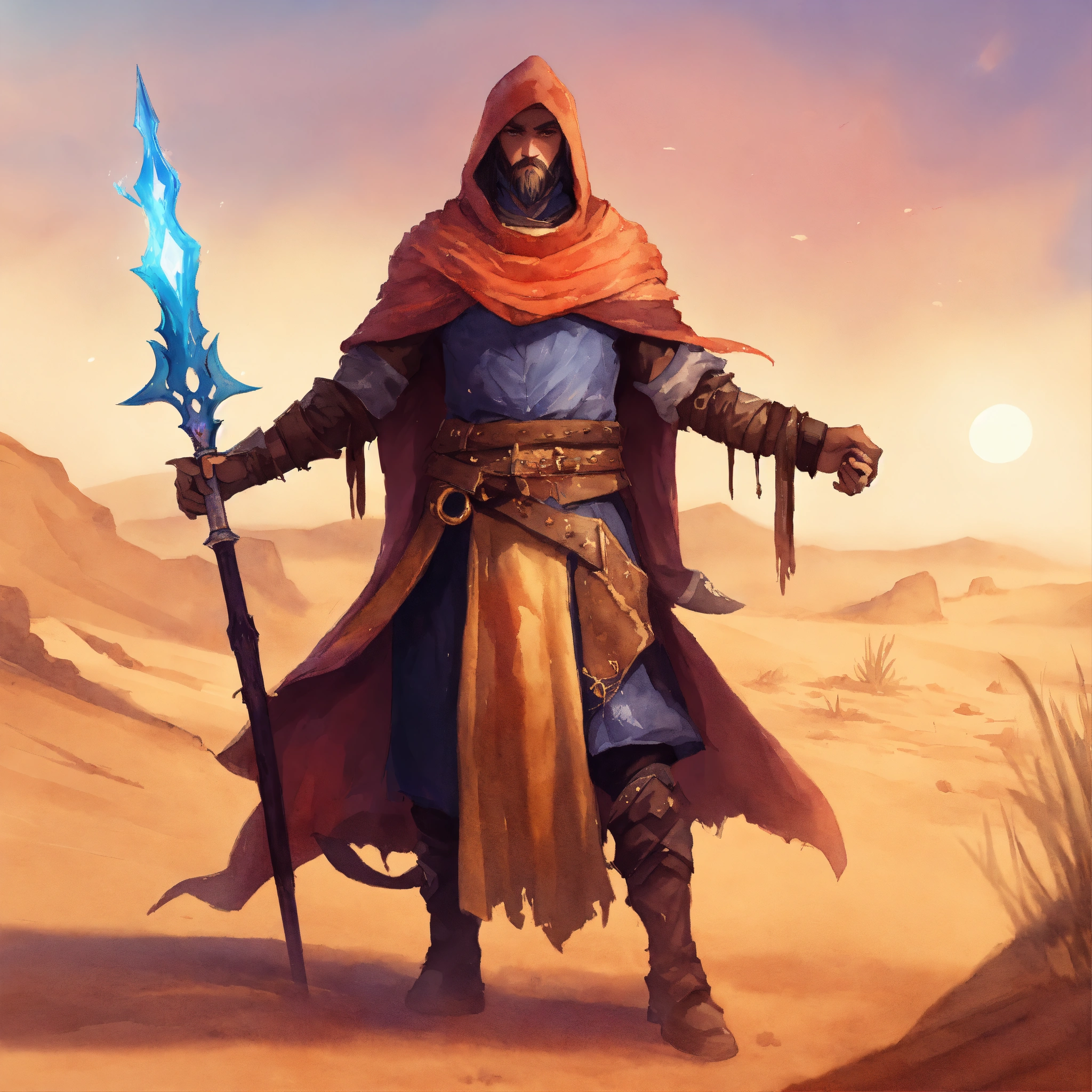 Lexica - Fantasy medieval desert assassin sorcerer, game icon, fantasy ...