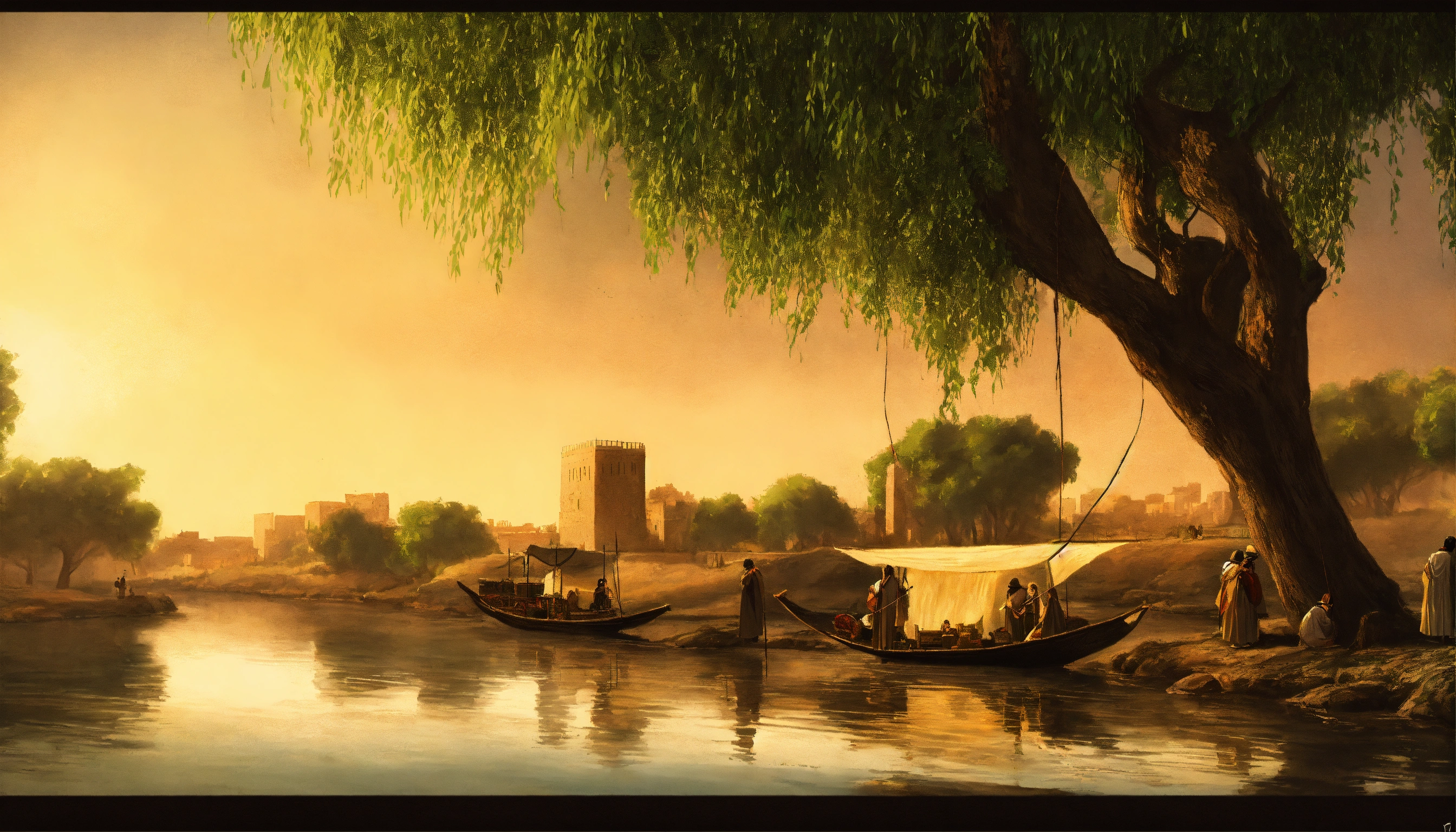 Lexica - Israelites hang their harps on willow trees in Babylon by the ...