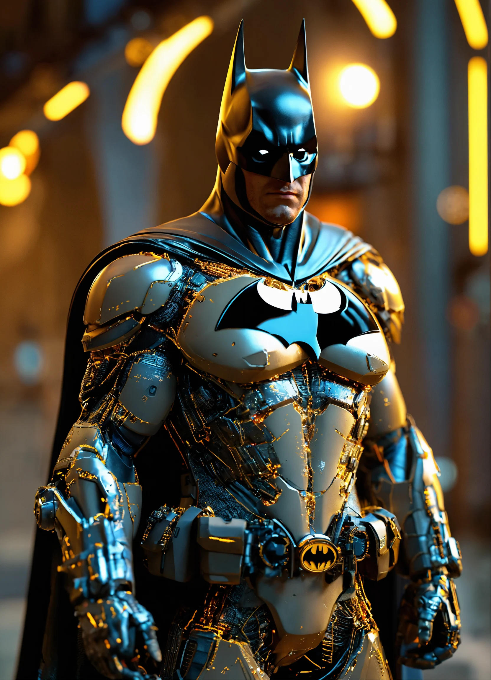 Lexica - Batman,made outfit,full body image(gears,wires,mechanical ...