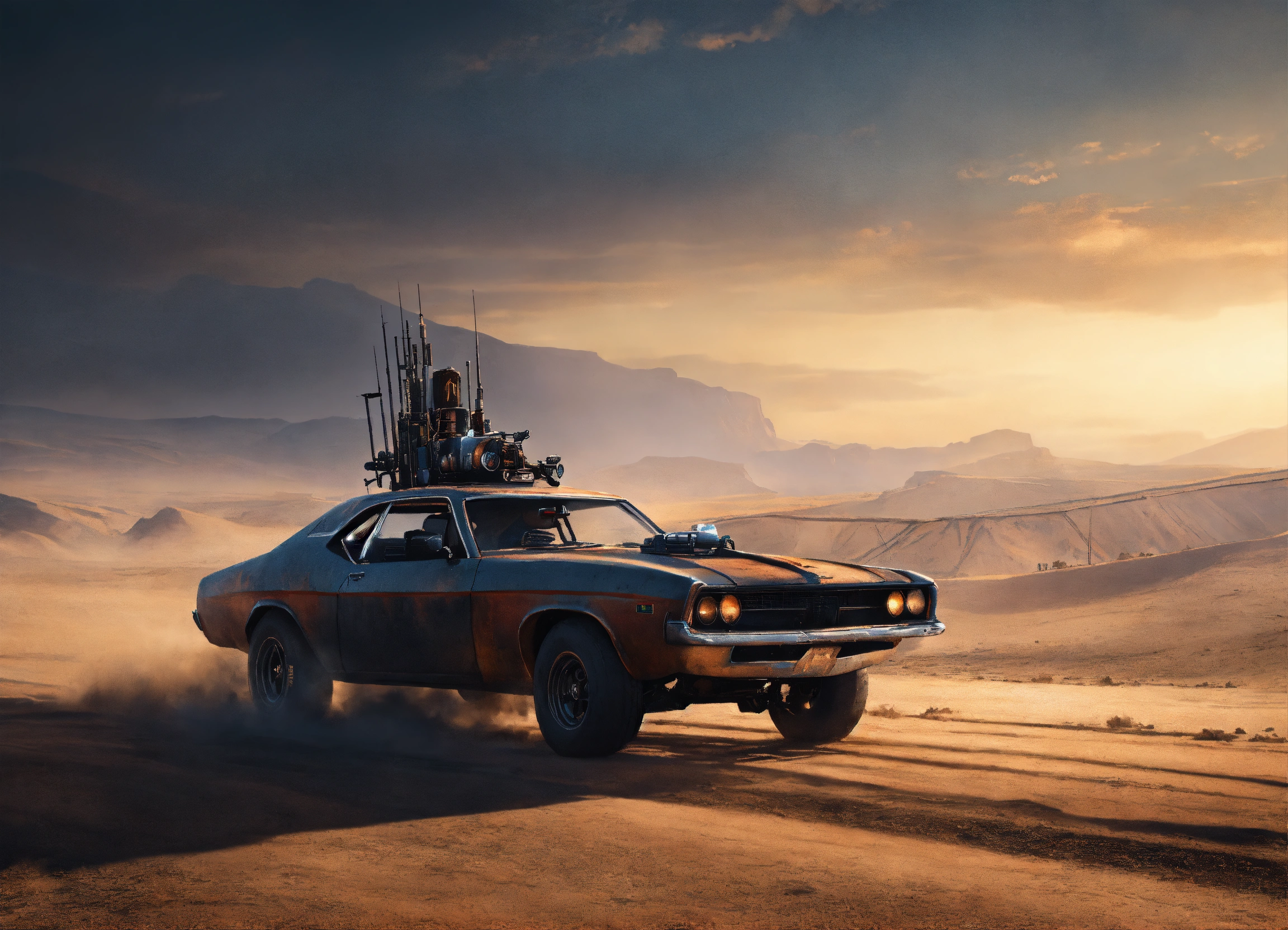 Lexica - Mad Max vehicle built guns, trending on ArtStation, cinematic ...