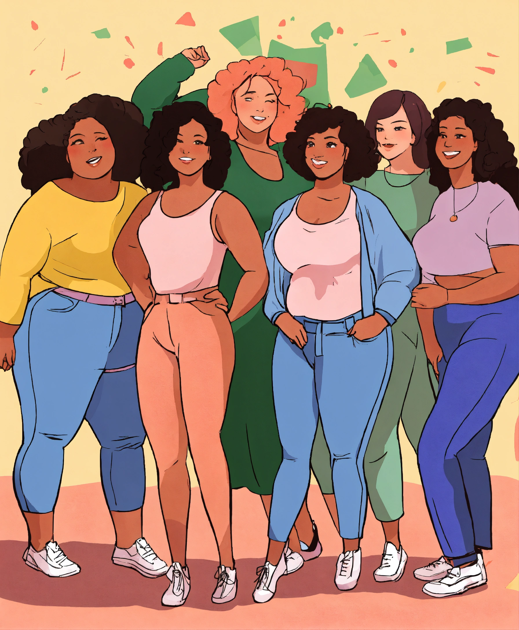 Lexica - Wikihow art, A group of women, of different ages and body ...