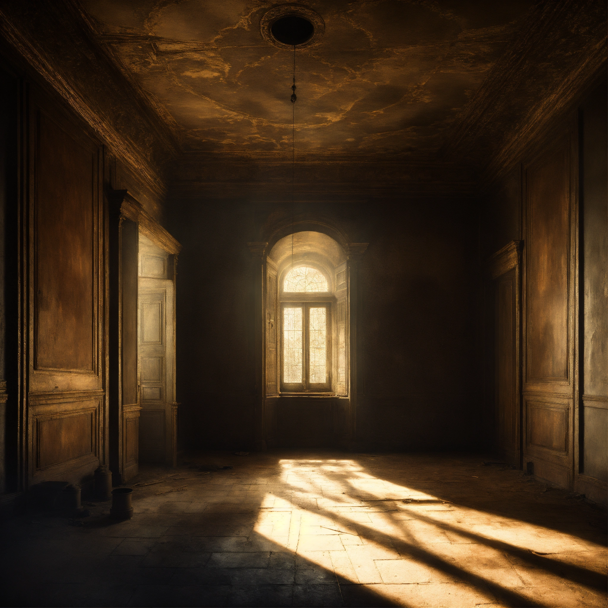 Lexica - Imagined depiction of an old, abandoned room devoid of any ...