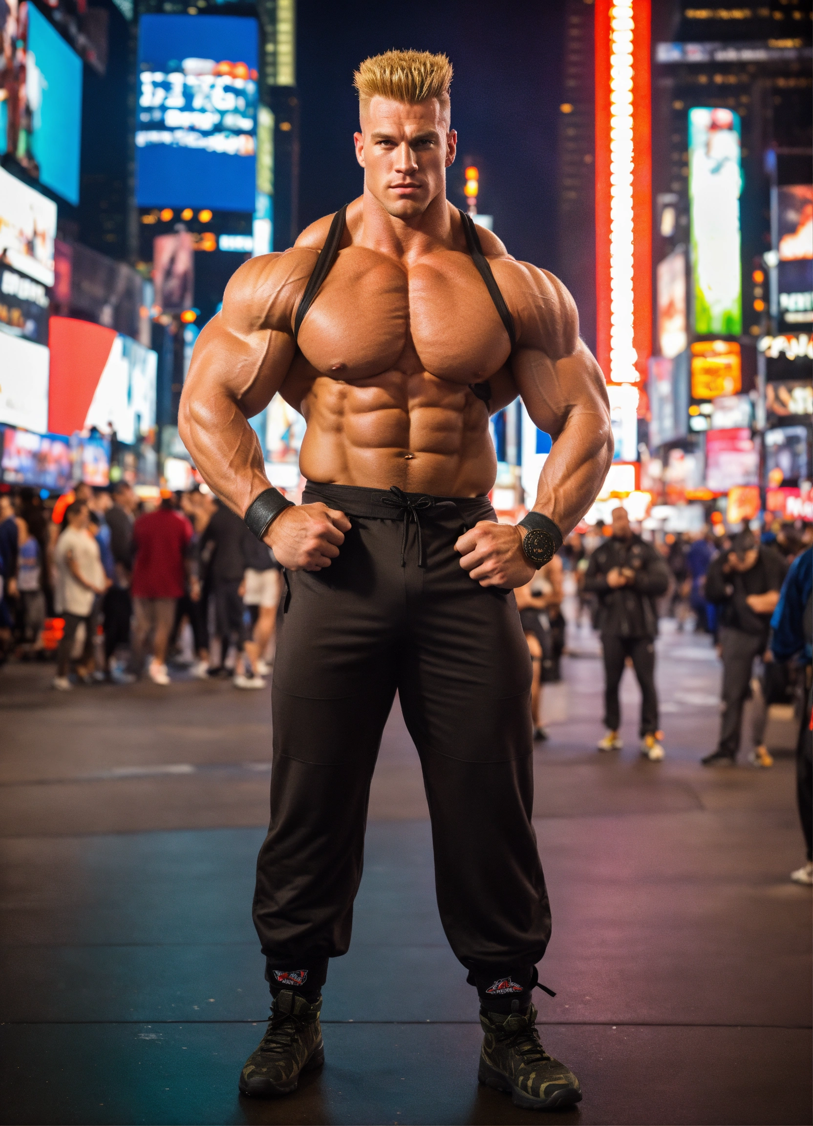 Lexica - 30-year-old man with big muscles, Guile from Street Fighter ...