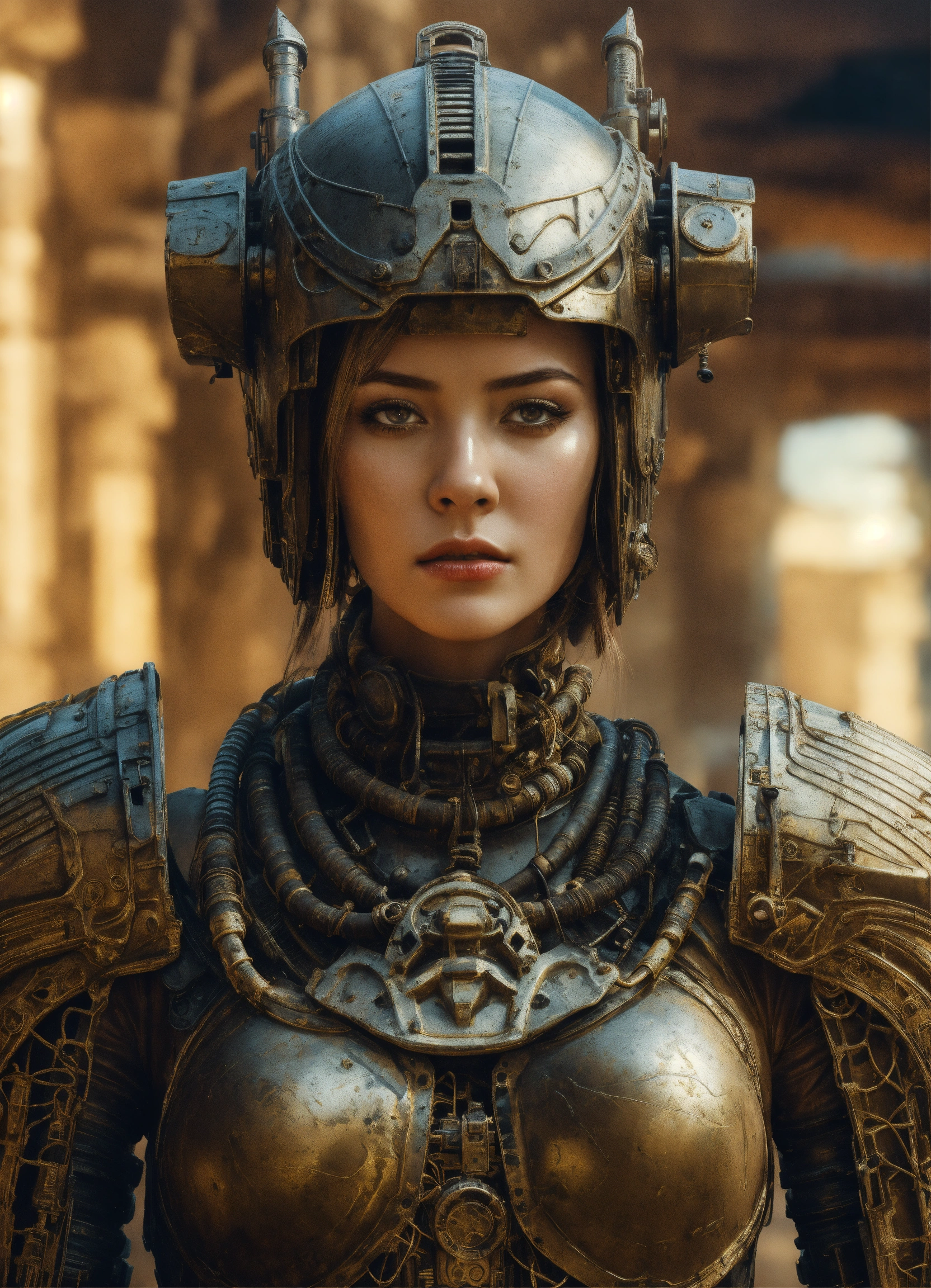 Lexica - "Elegant Armored Lady" Post-apocalyptic wasteland in 1930 ...