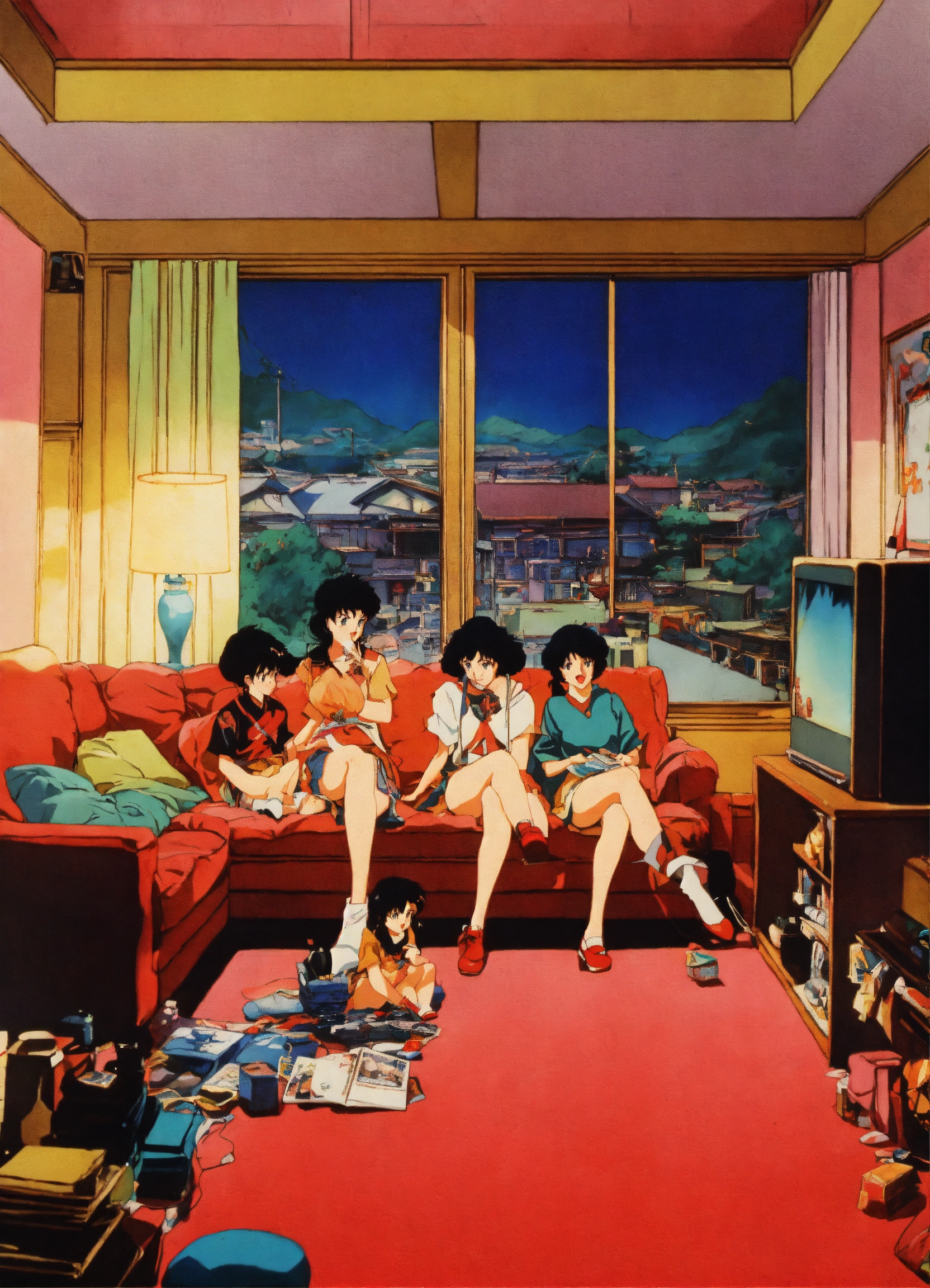 Lexica - Vintage anime screenshot from akira, 90’s anime. vibrant ...