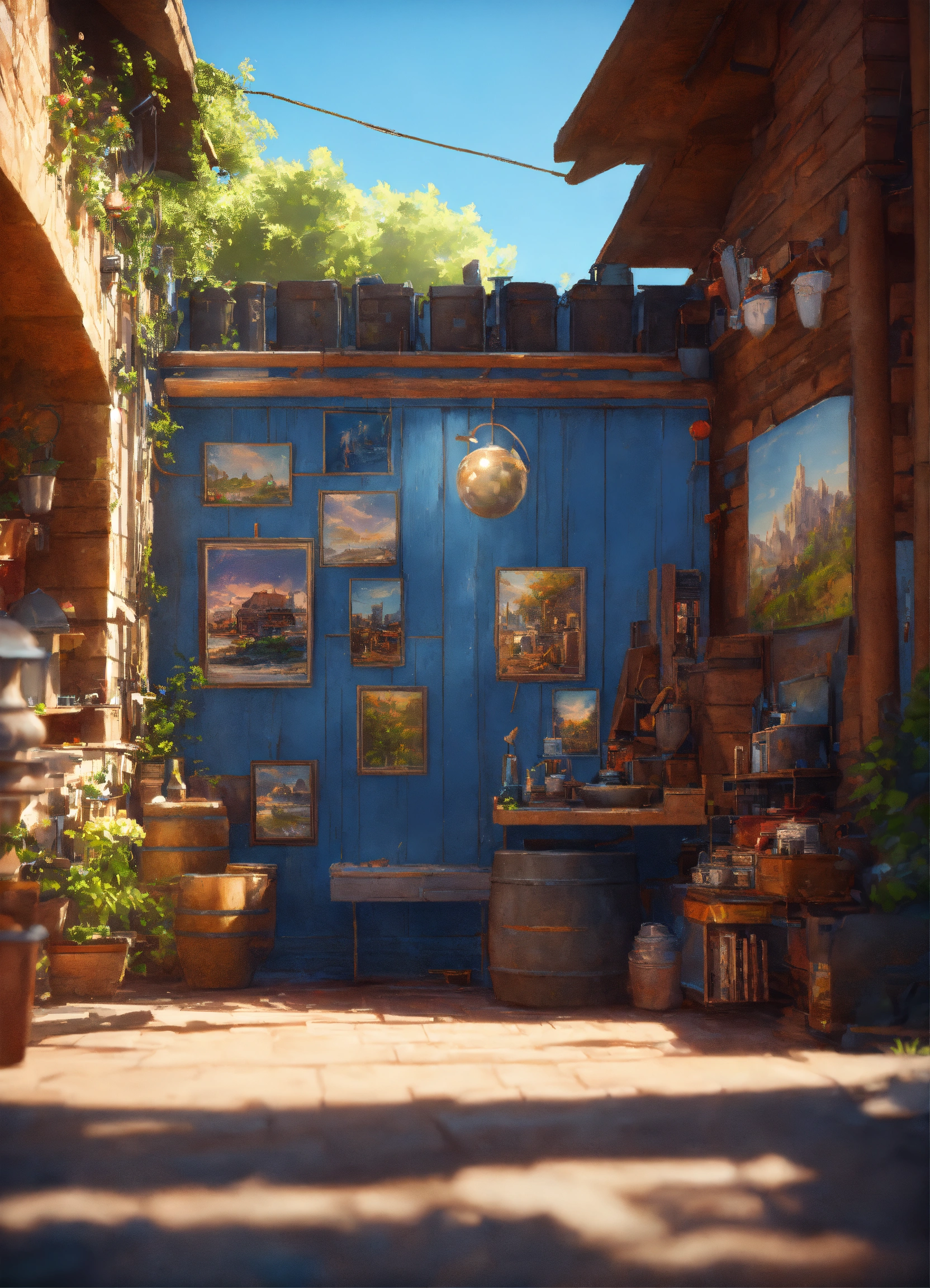 Lexica - Unreal engine, outdoor blue sky, art station, detailed digital ...