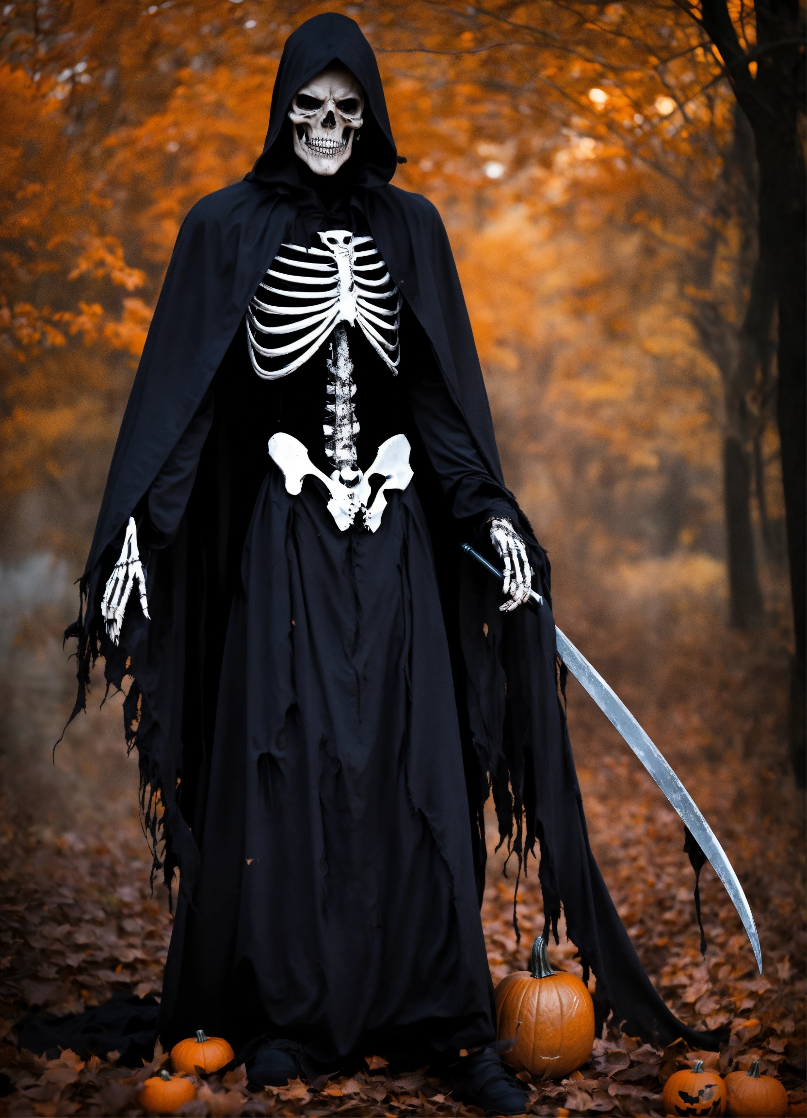 Lexica - Design a chilling and macabre Halloween costume concept that ...