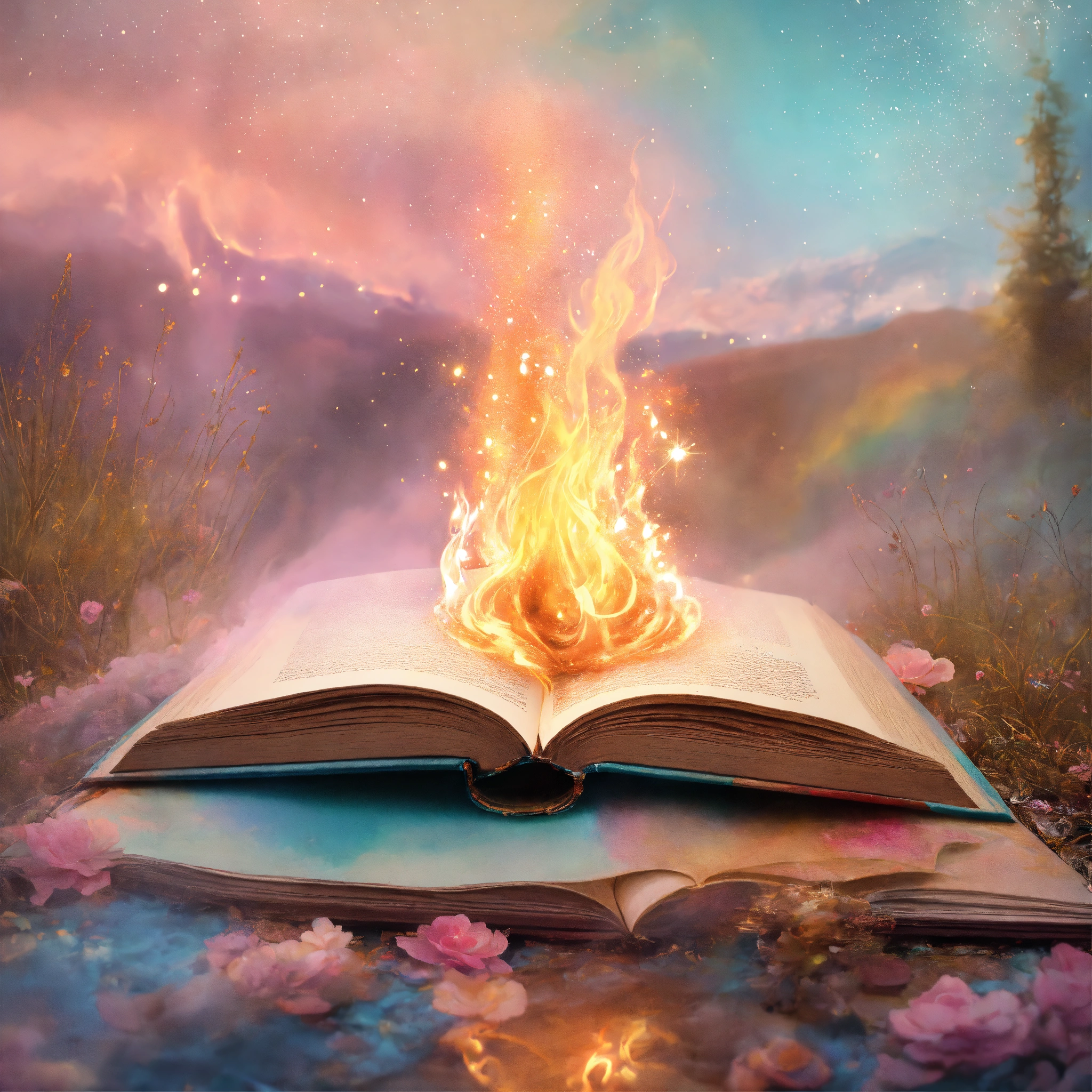 Lexica - Shabby chic dreamy mist pastel junk journals eternal flame ...