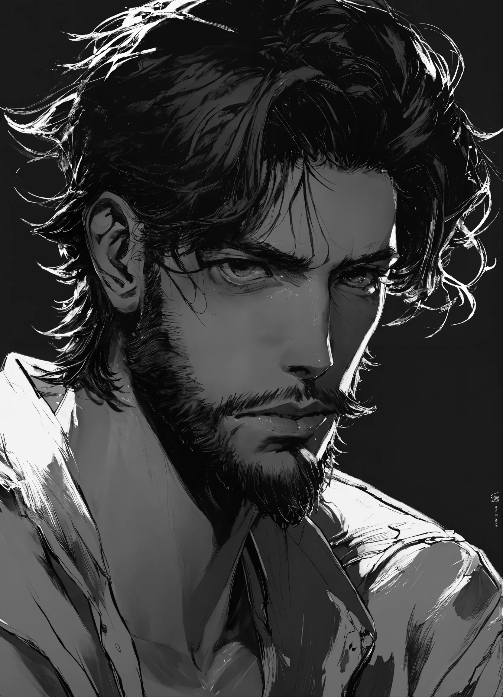 Lexica - Handsome male, trending pixiv fanboxe, the style of 90's ...