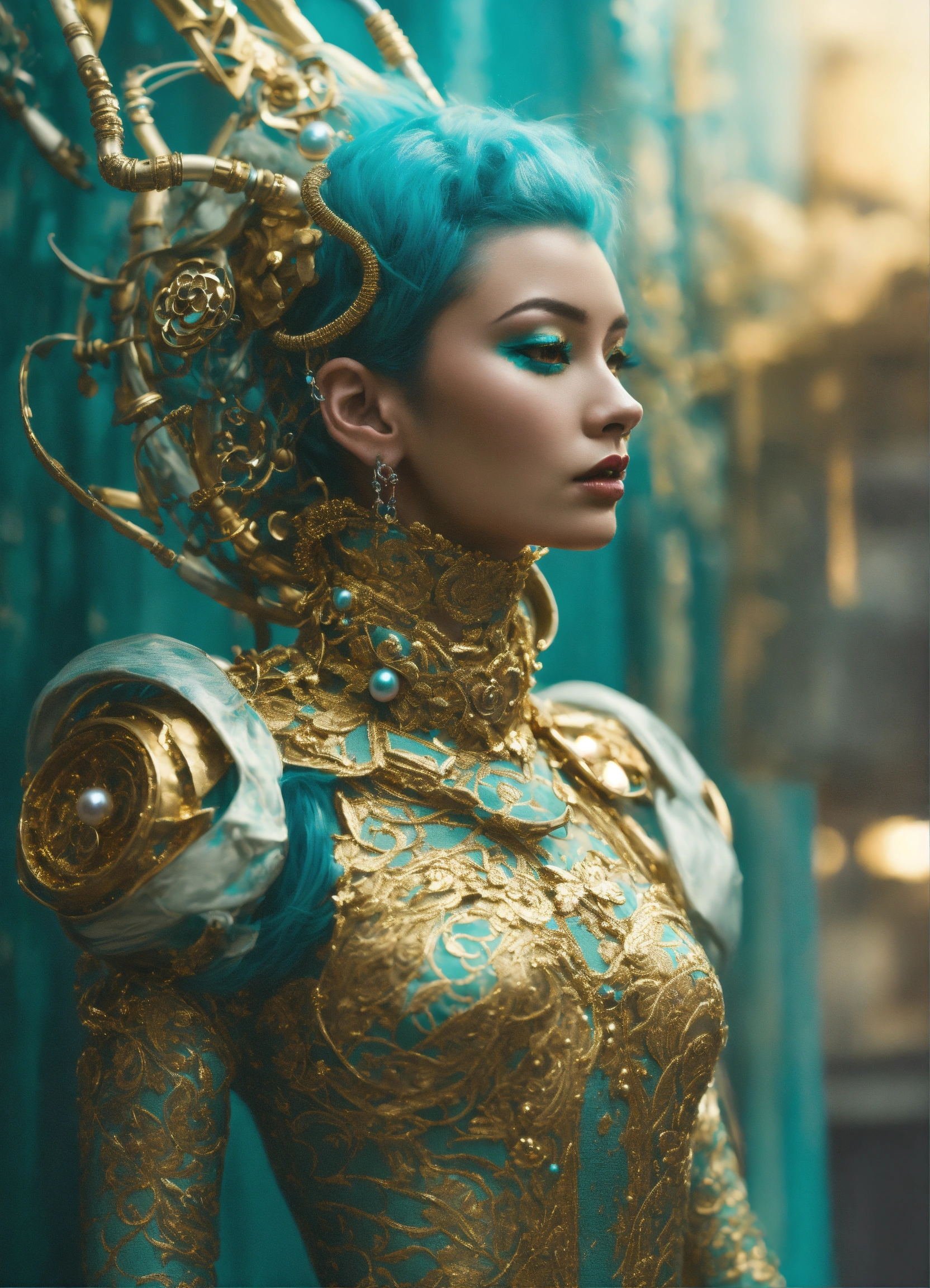 Lexica - Ethereal minimalist Alien race cybergoth fashion photography ...