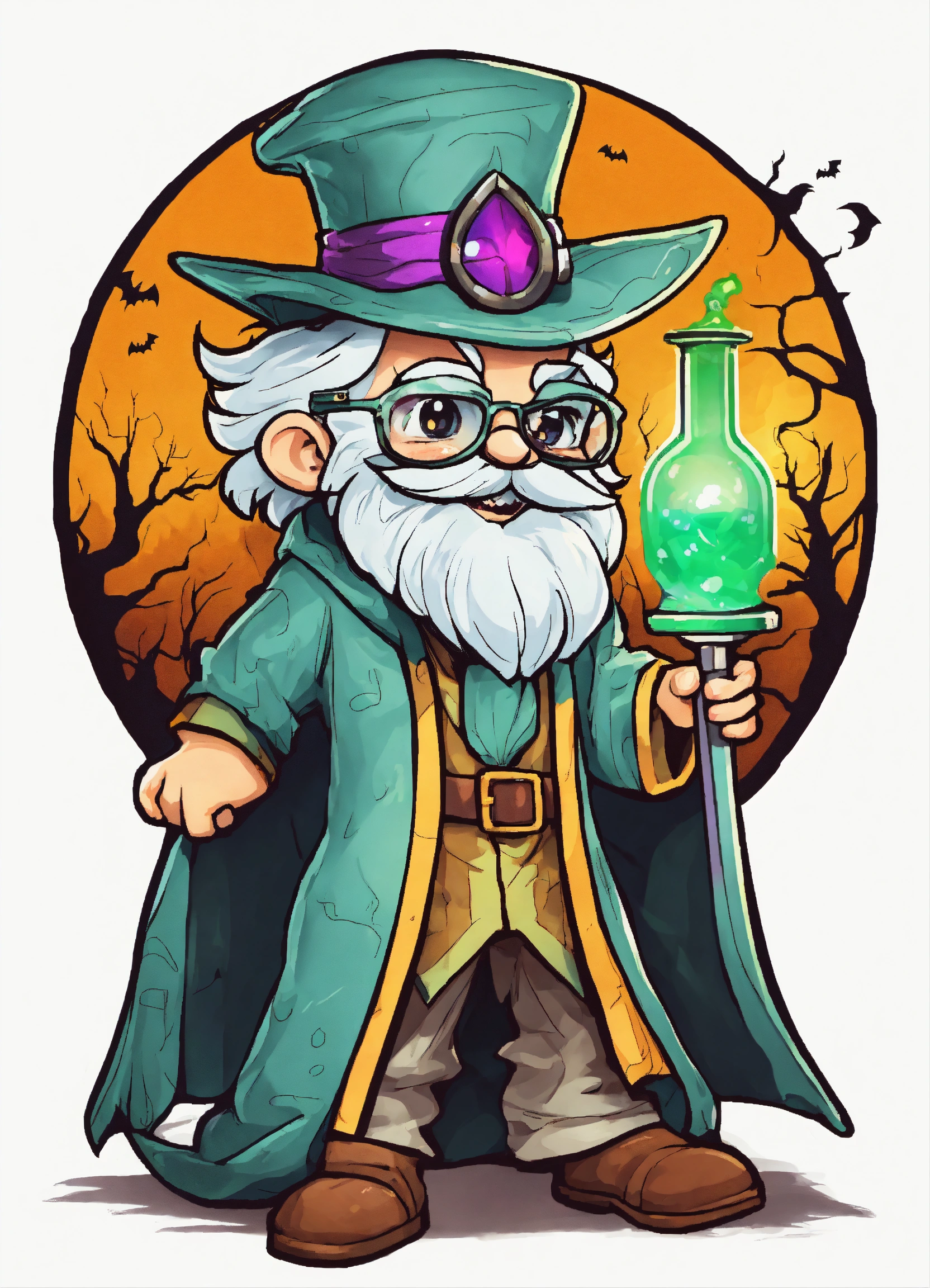 Lexica - Generate a cute The Mad wizard Scientist in Haloween ...