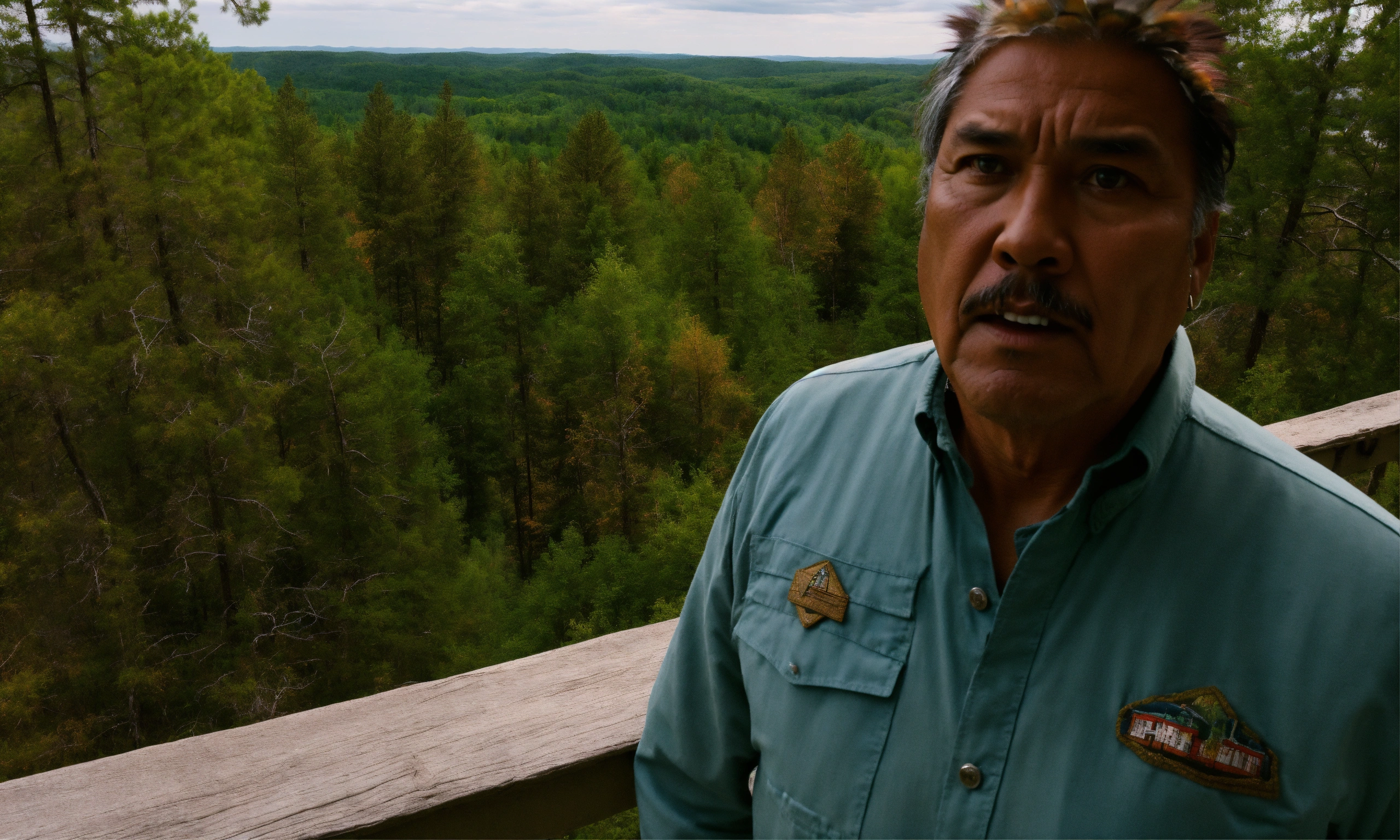 Lexica - Scared unique expressive middle-aged fire tower lookout man ...