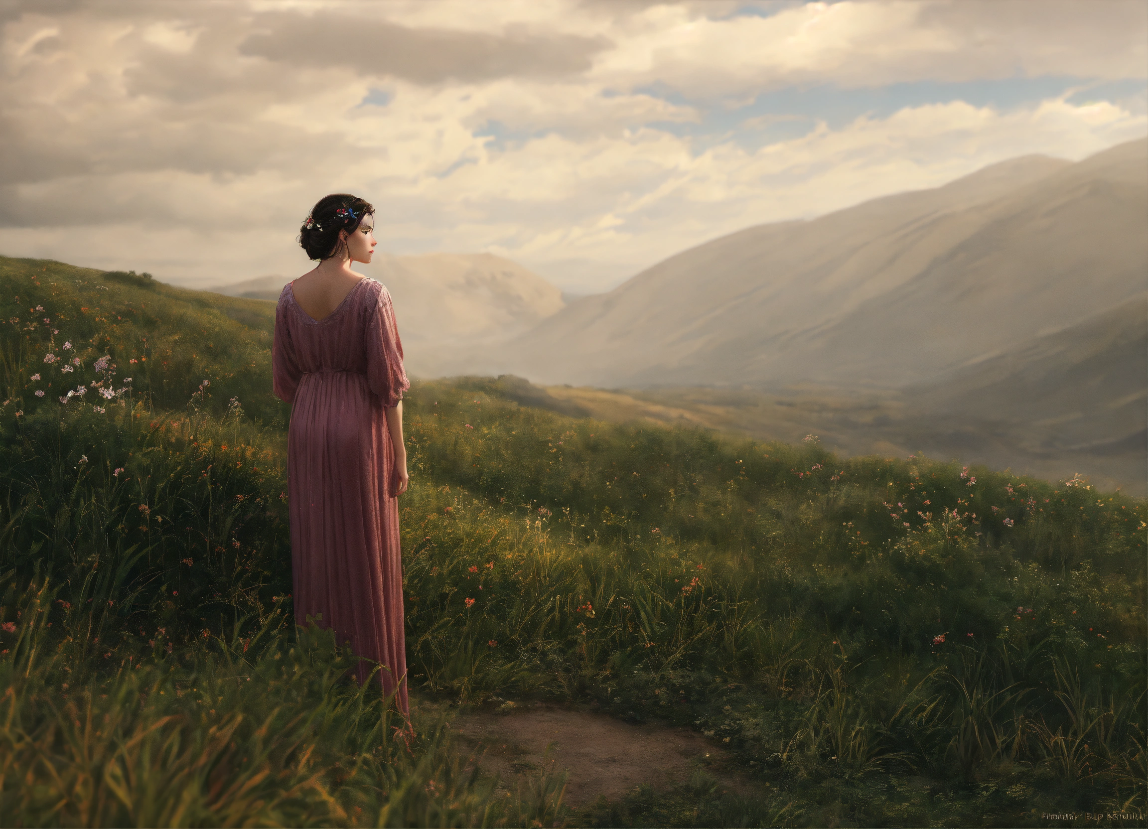 Lexica - Man blu eyes, hyper realism, poetic, romantic, long dress ...