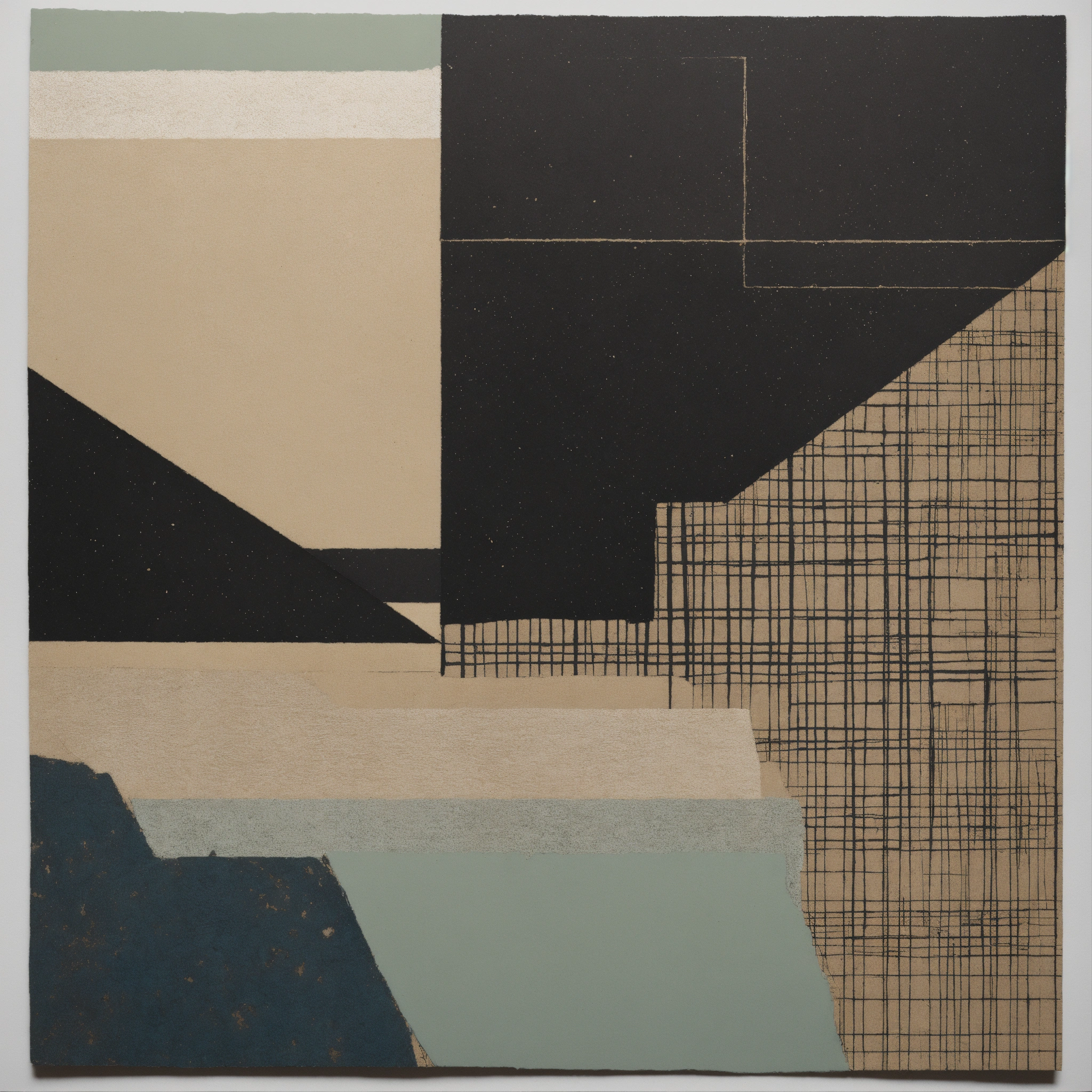 Lexica - Fragments, riso design, texture, pastels black cream, forgetting