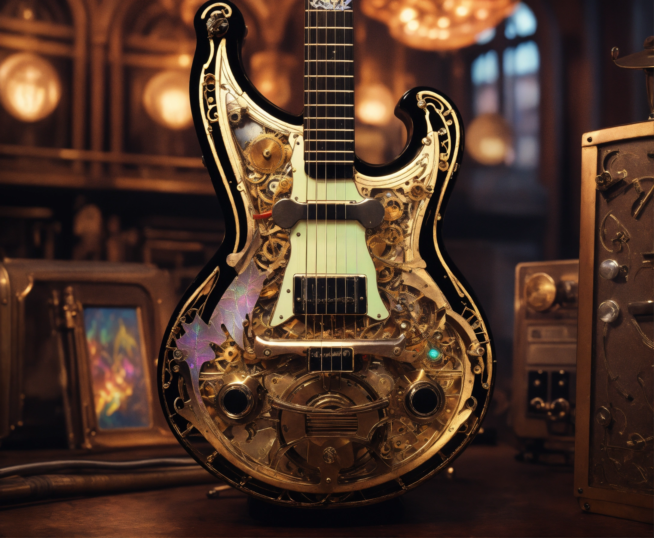 Lexica - Logo country music time machine, steampunk space ship, half ...