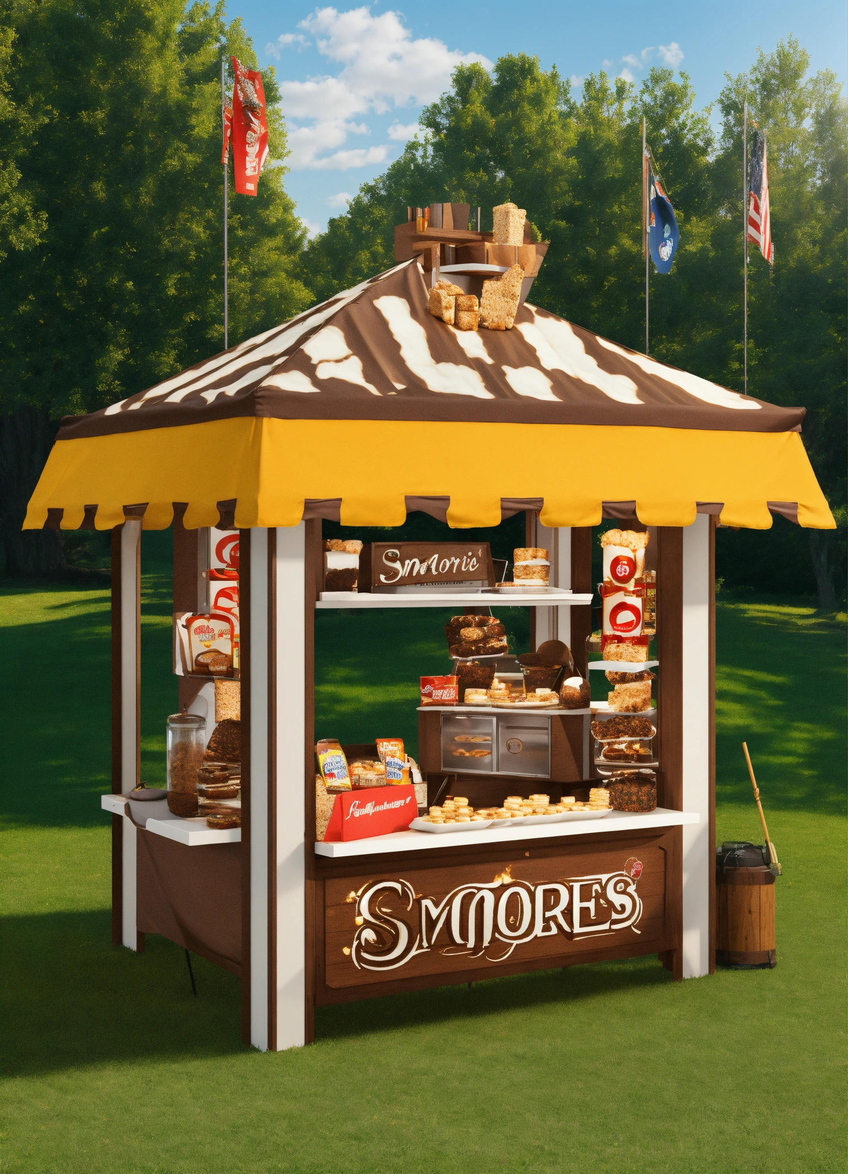 Lexica - Smores booth outdoor 3d sign
