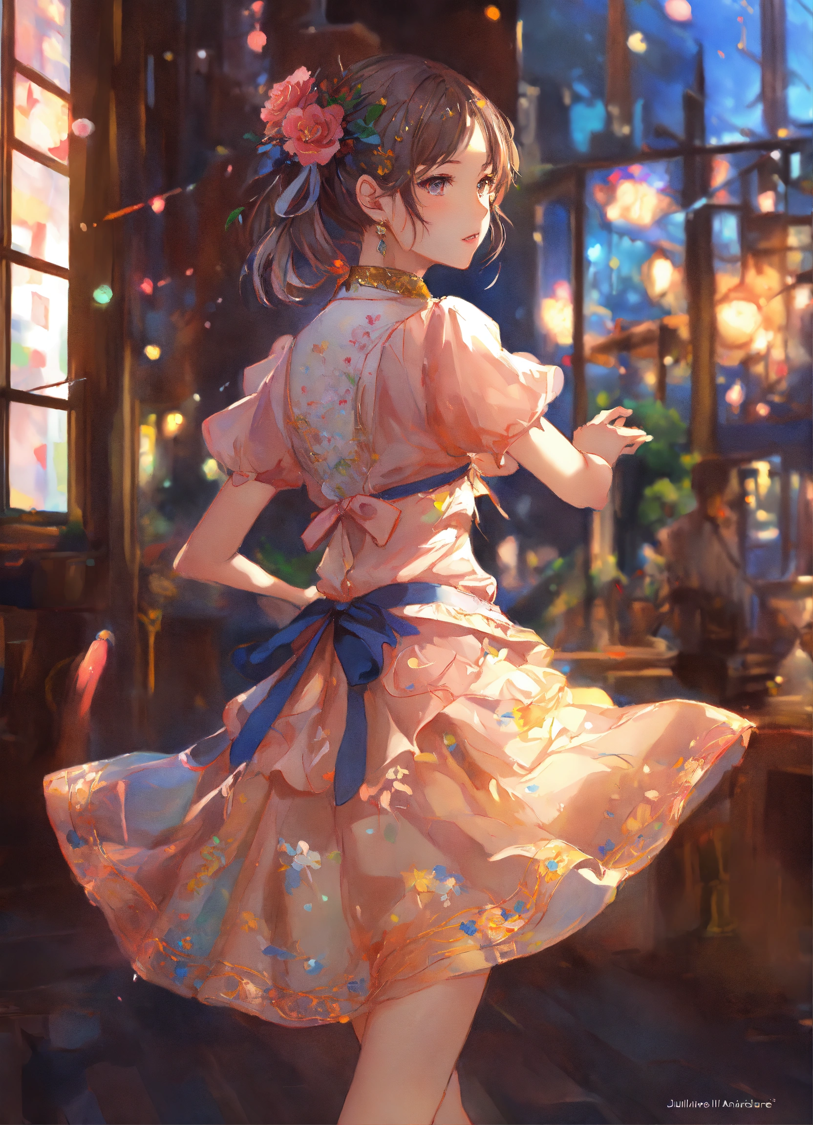 Lexica - A dancing girl, a detailed painting by Julia Wannabe, featured ...