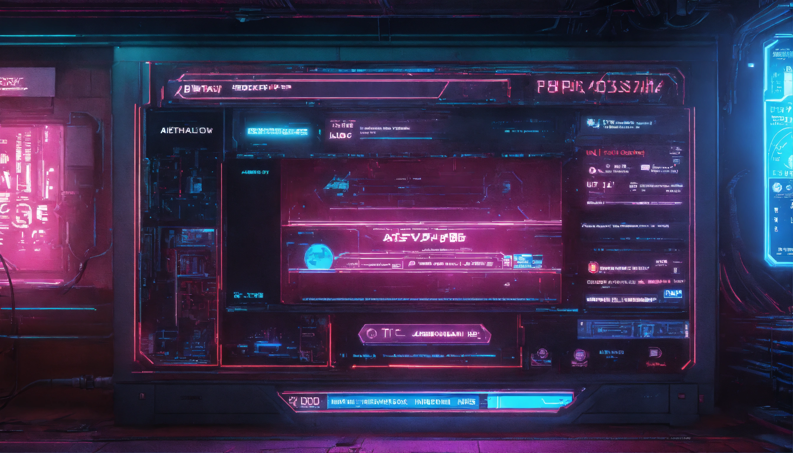 Lexica - Ads widget, cyberpunk style, ultra detailed, 4k
