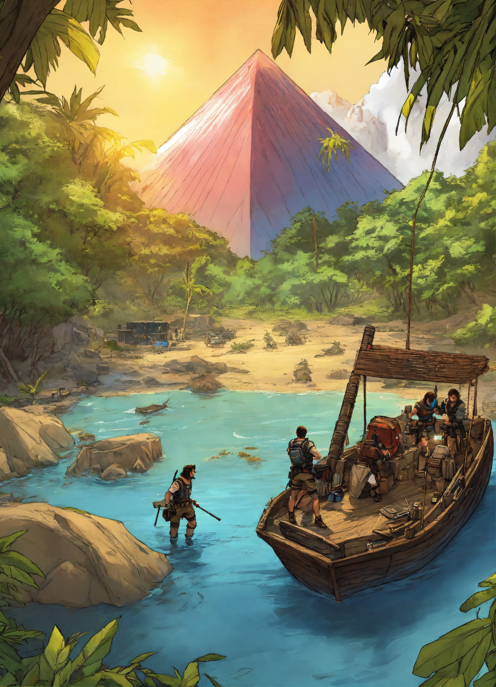 Lexica - Ark survival comic wallpaper