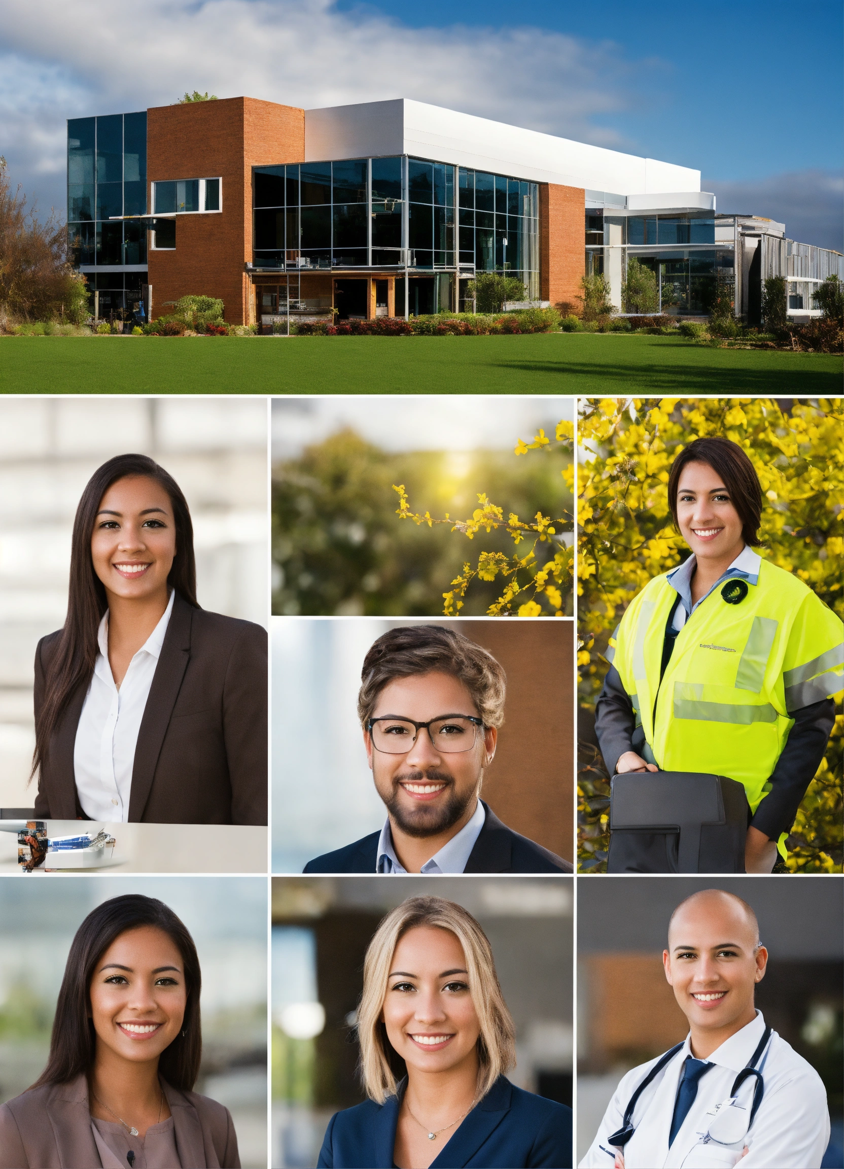 Lexica - Image A collage of your team members, showcasing their ...