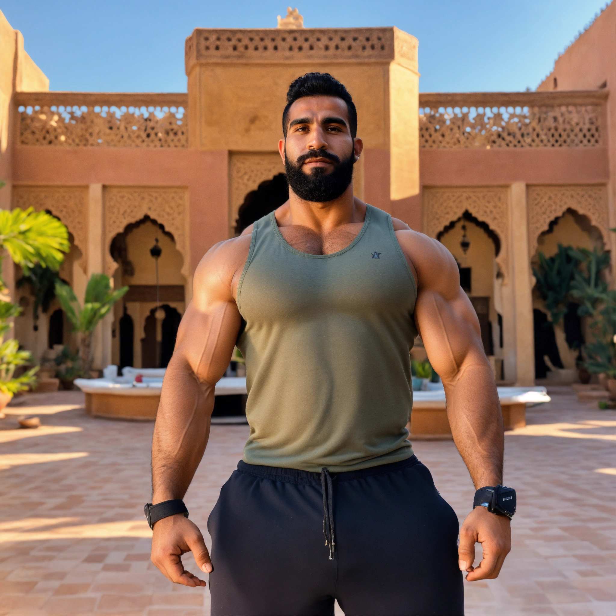 Lexica - 30-year-old hairy Moroccan man with big muscles, big ...