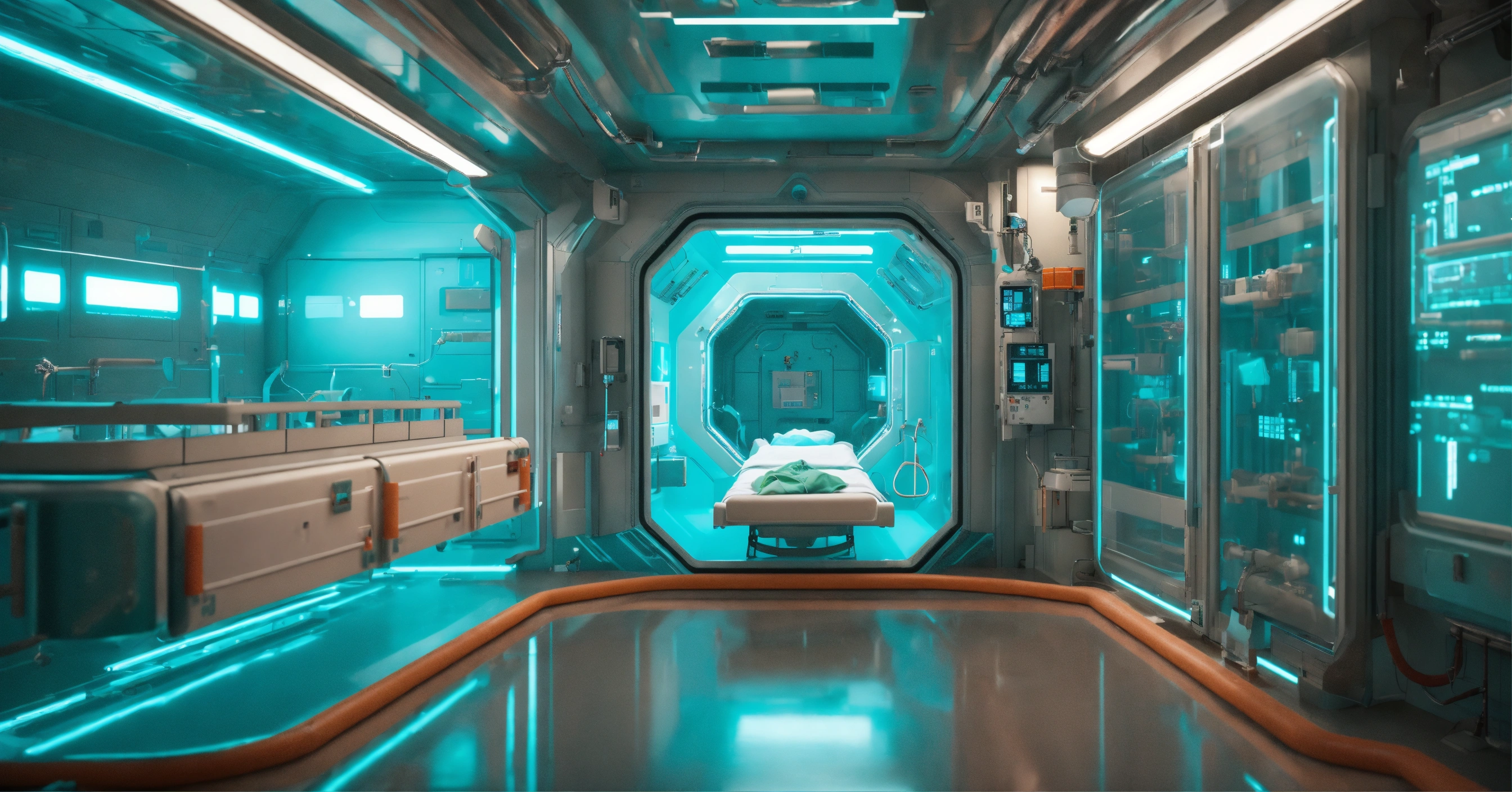 Lexica - A realistic photo of an advanced medical facility, with ...