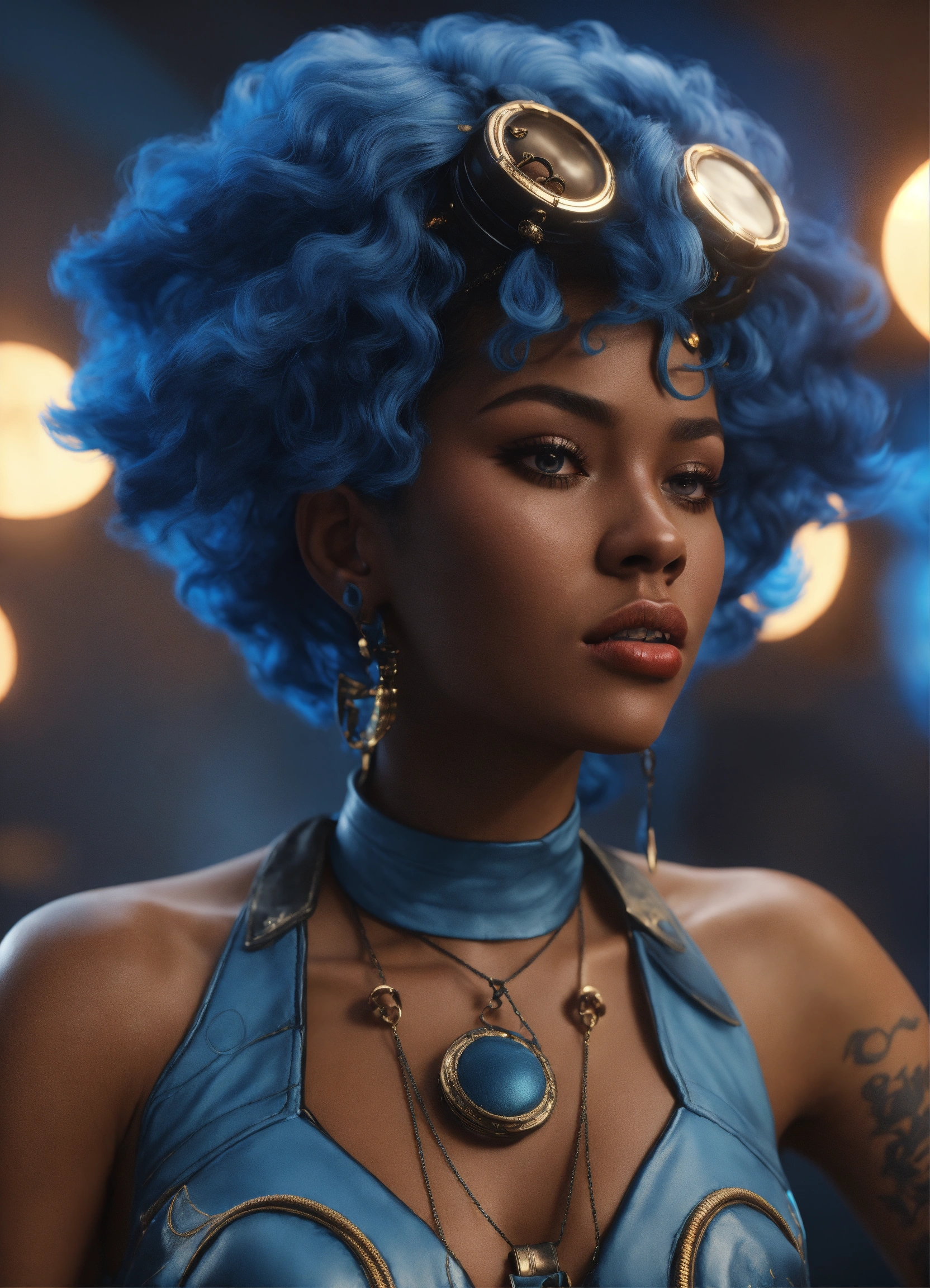 Lexica - Hyperrealistic. Black woman apex legend female character ...