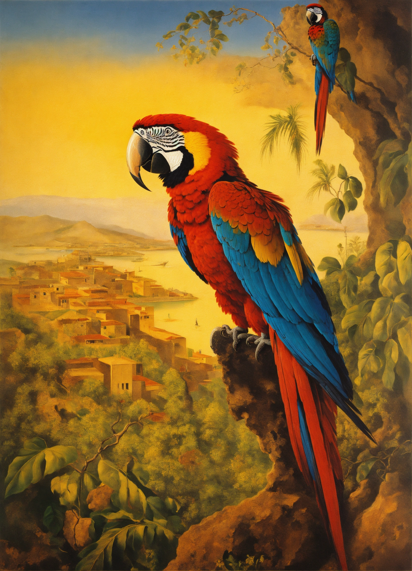 Lexica - True macaw of Puerto Rico painted by Salvador dali