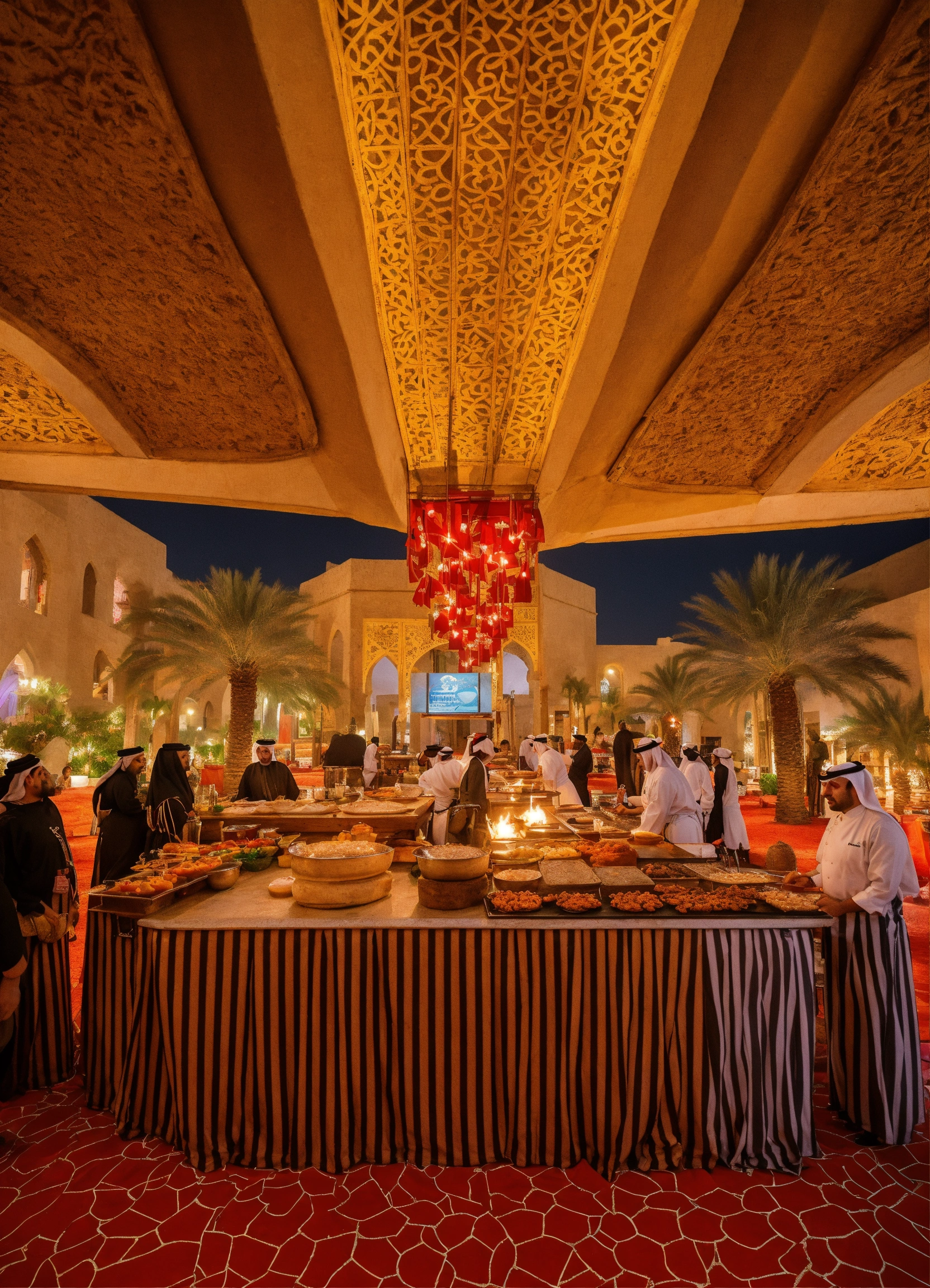 Lexica - Visualize a vibrant scene at the 'Taste of Bahrain' Food ...