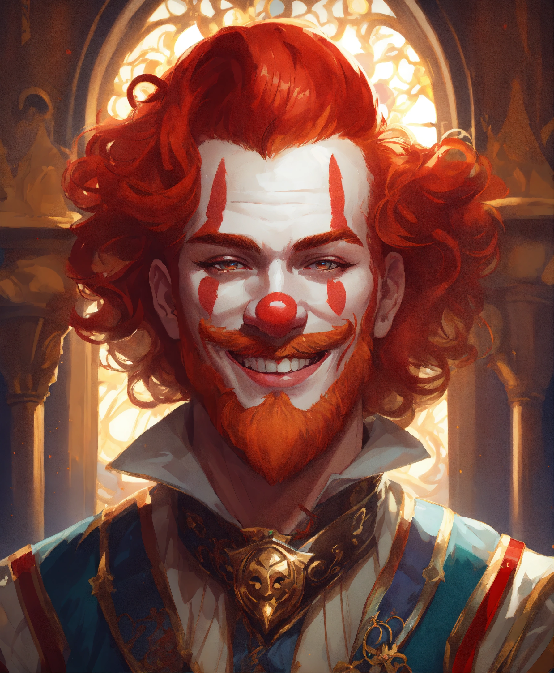 Lexica - Male medieval royal bufoon clown smiling in the royal court ...