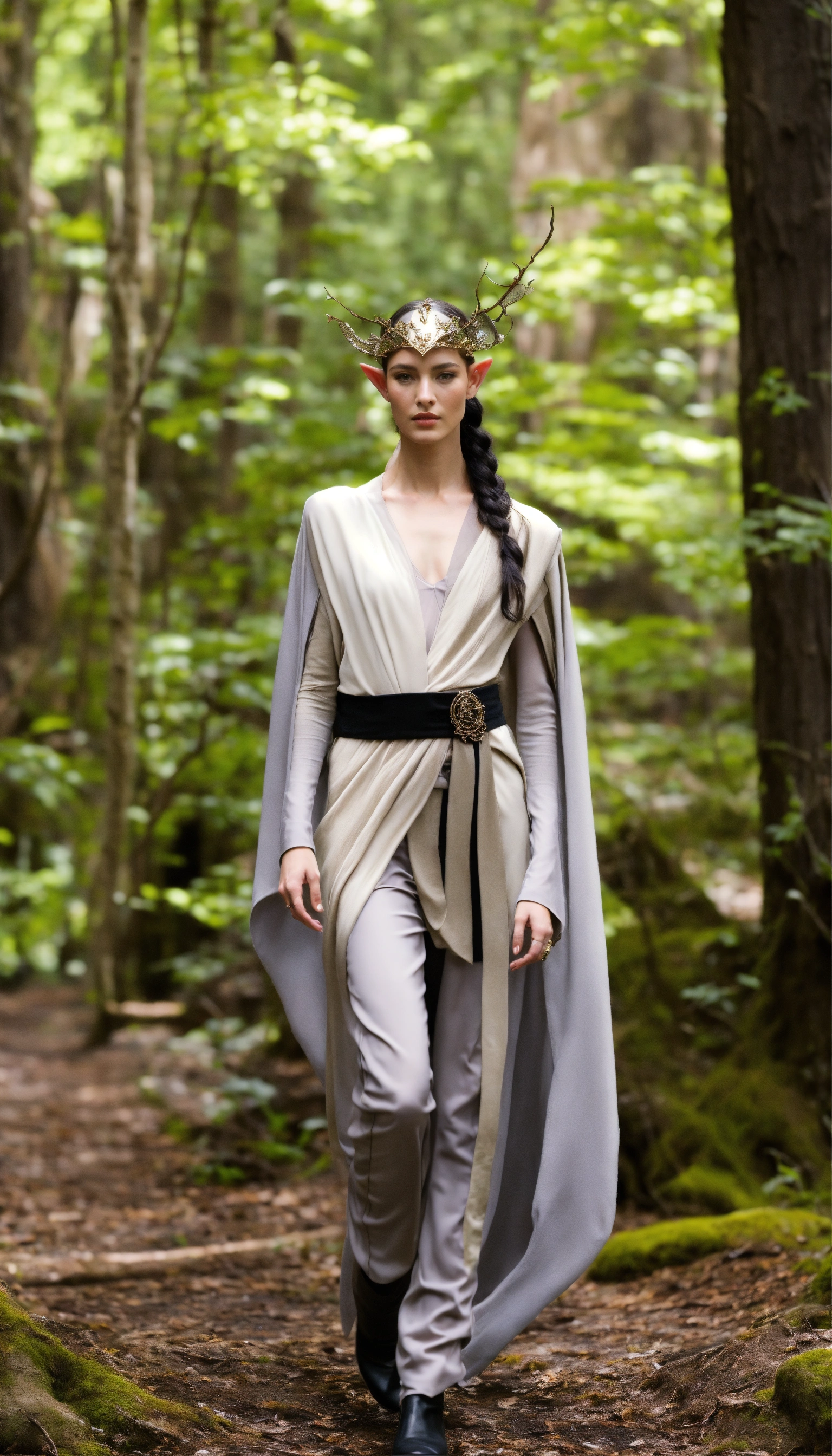 Lexica - Lothlorien androgynous elves walking runway during elvin ...