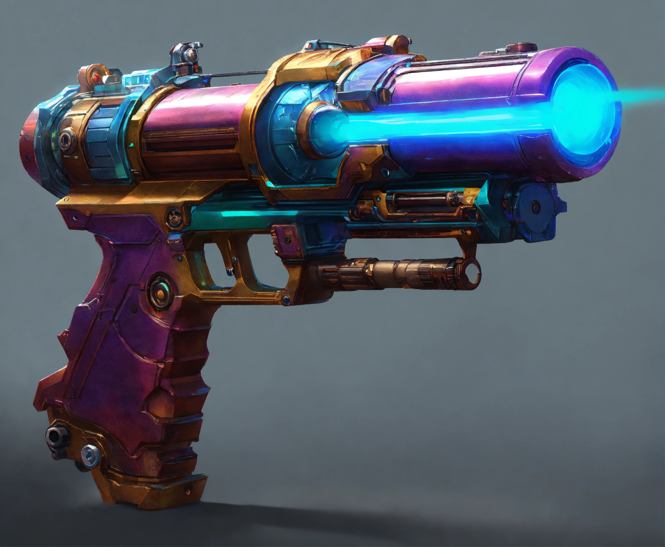 Lexica - A side-view of an unstable mysterious element powered blaster ...