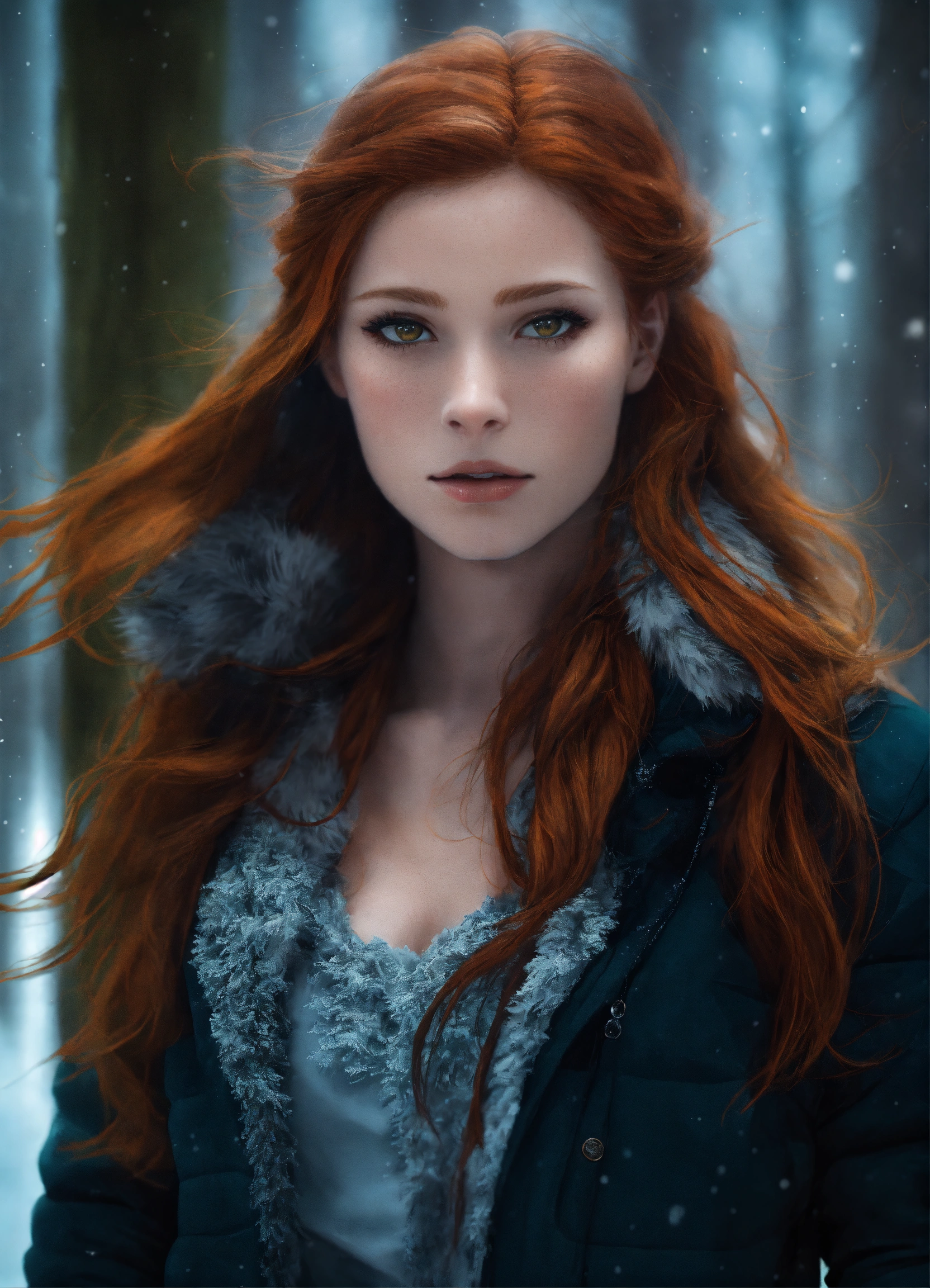 Lexica - Ginger hair, young woman, full body, werewolf, fantasy, omega ...