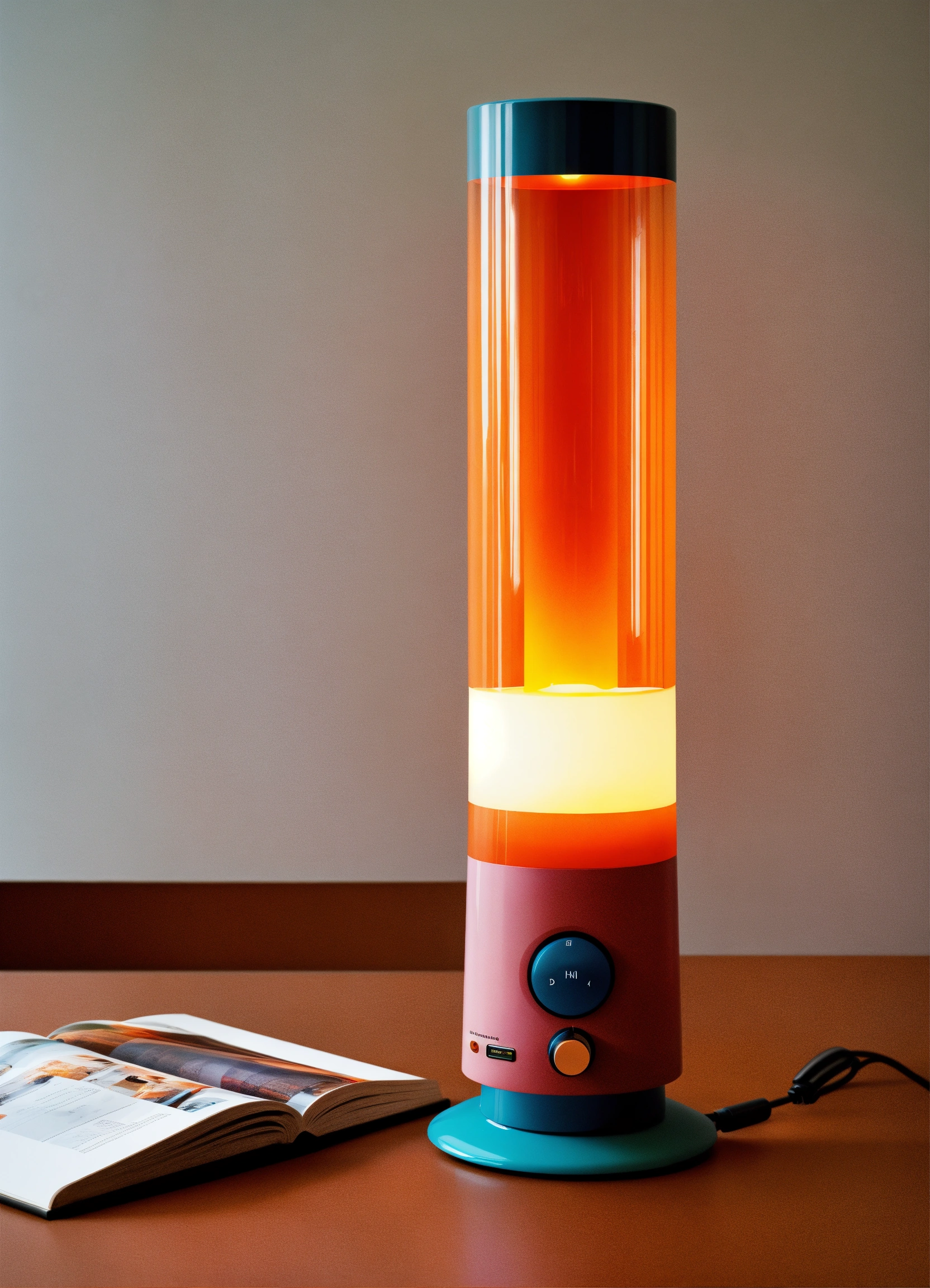 Lexica - A surreal lava lamp designed by Dieter Rams. Product ad retro ...