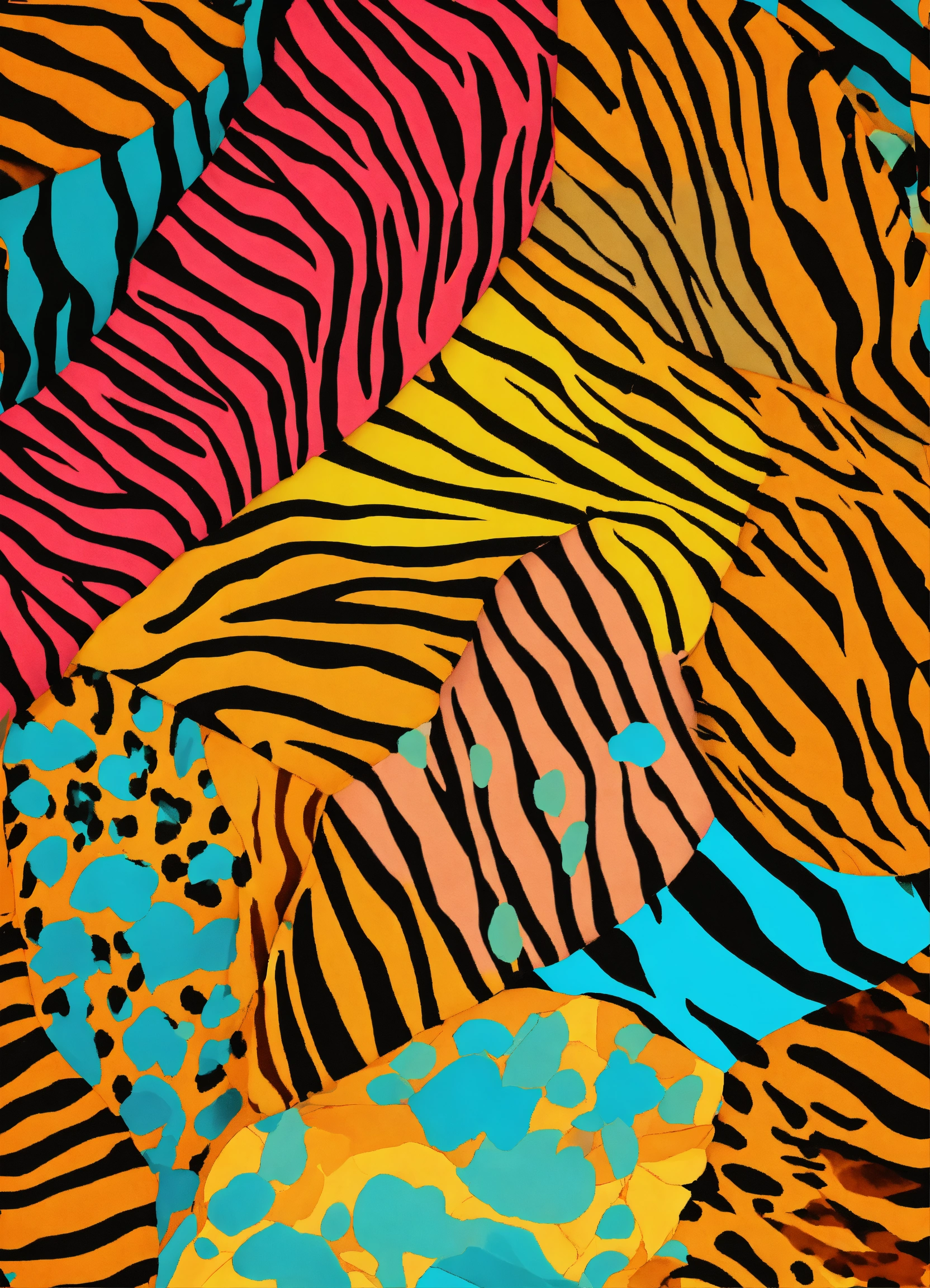 Lexica - Pattern of animal print in vibrant hues