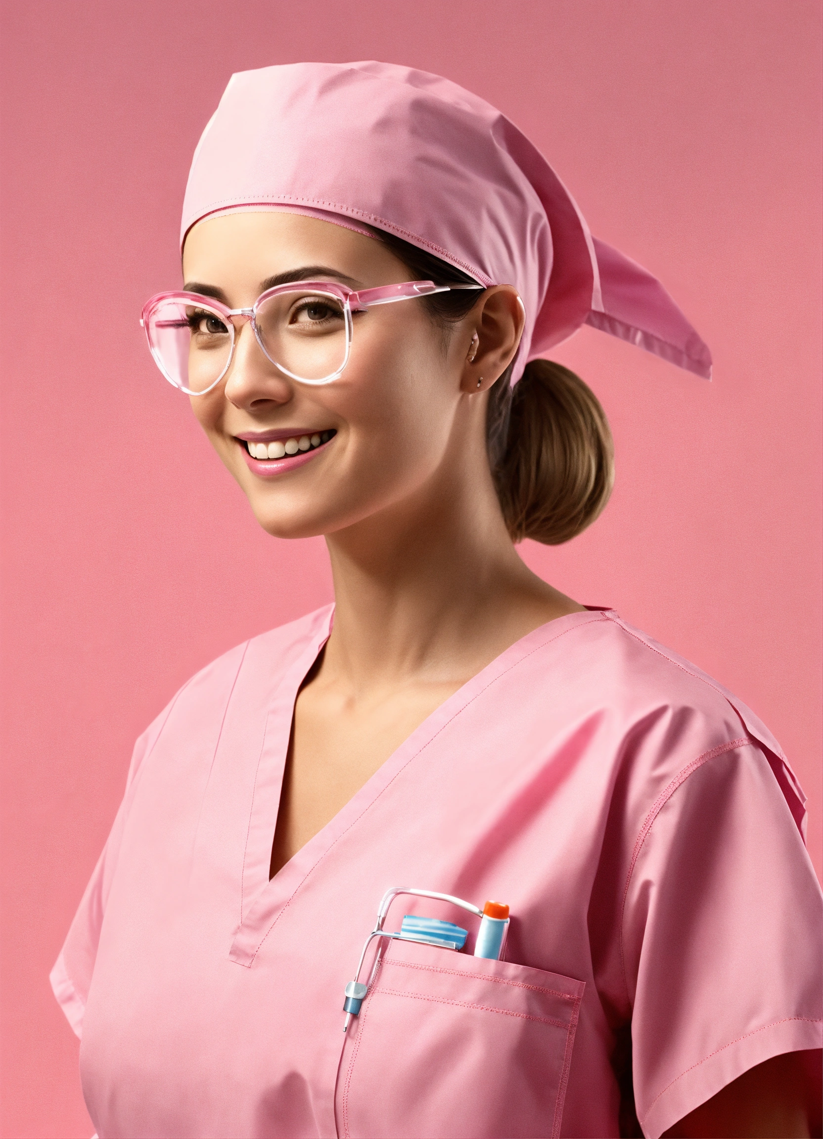 Lexica - Female surgeon operate's, smiling . Full length, Hyper ...