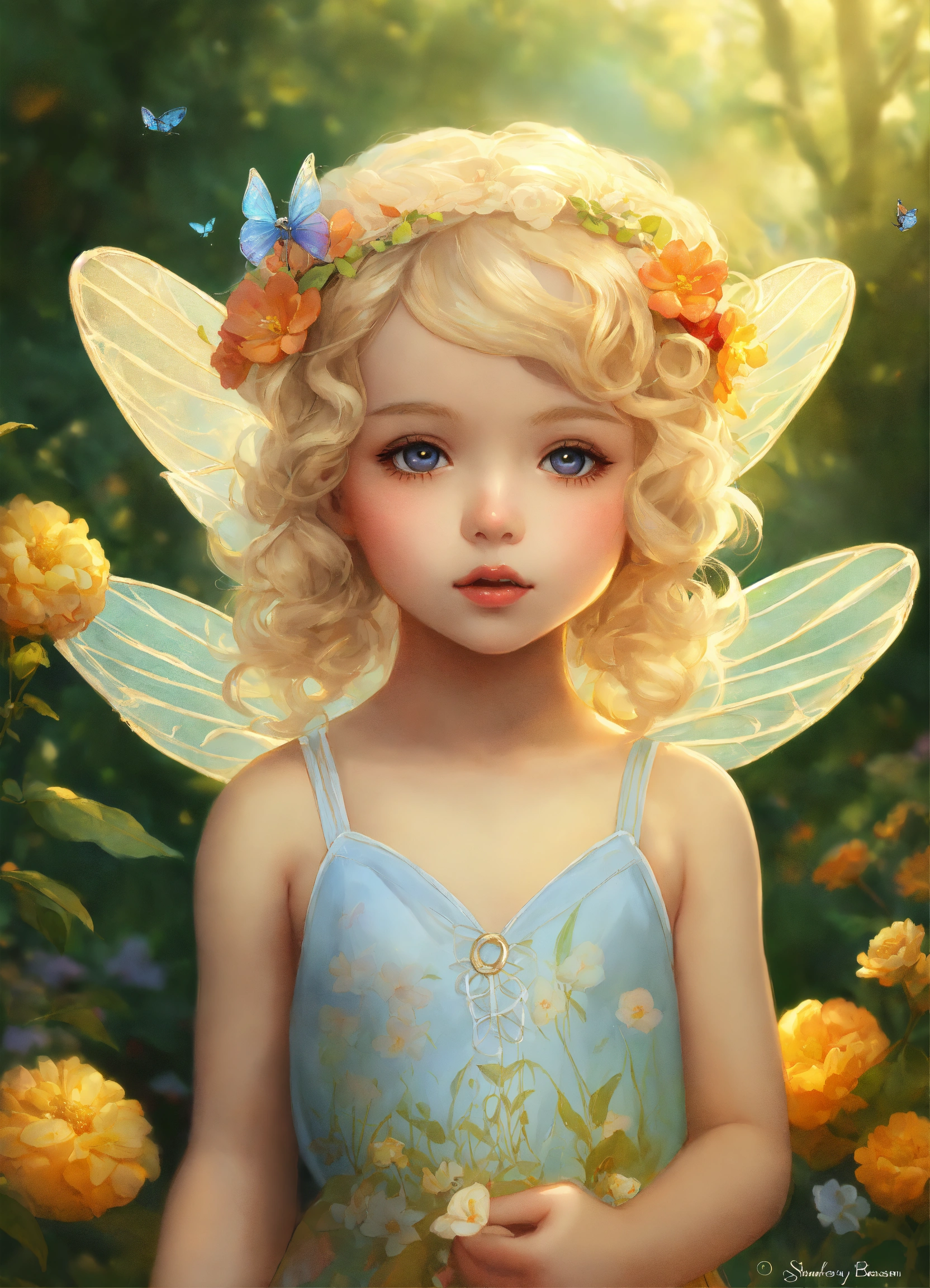 Lexica - Portrait and shot full body of a very cute glad fairy chibi ...