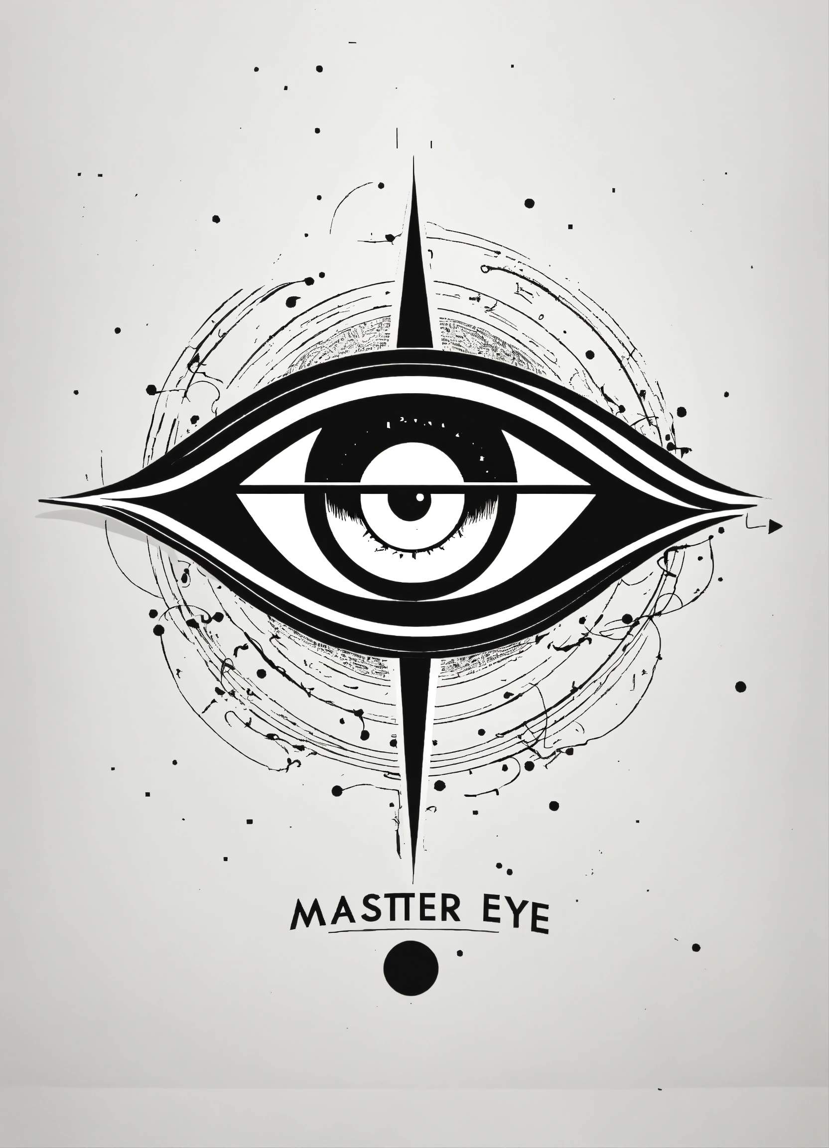 Lexica - Master eye, logo, minimalist,communication logo, black and ...