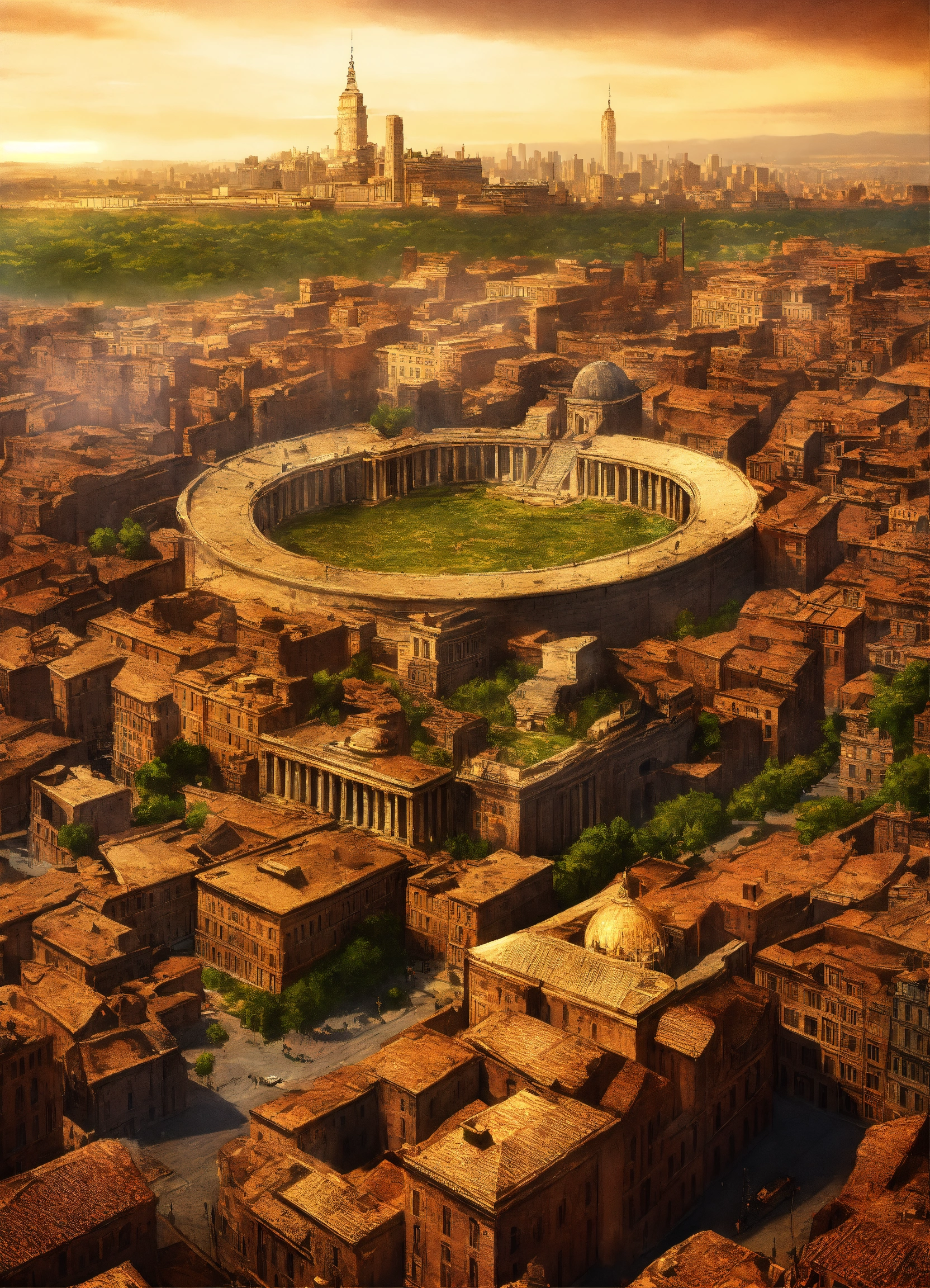 Lexica - New York City as Ancient Rome modern technologically advanced ...