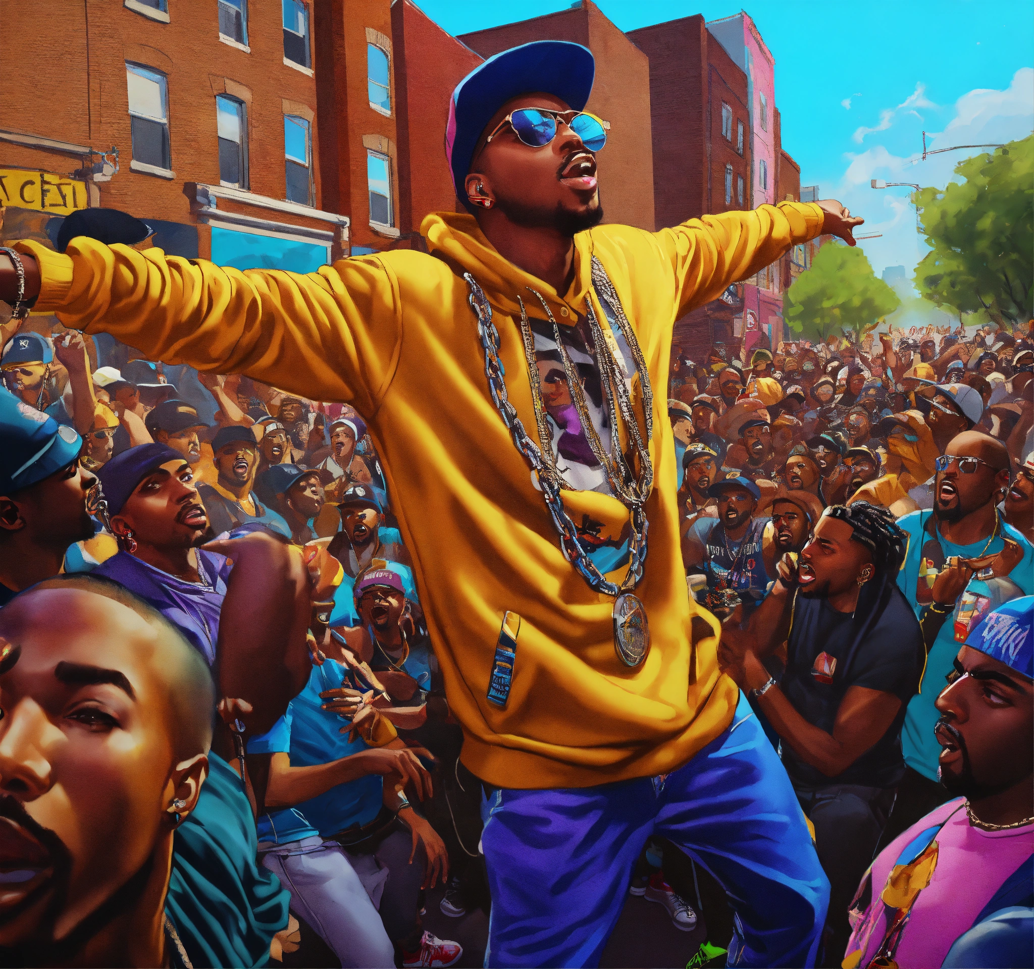 Lexica - Full body Pop art, hyperrealist portrait of rapper "Cassidy ...