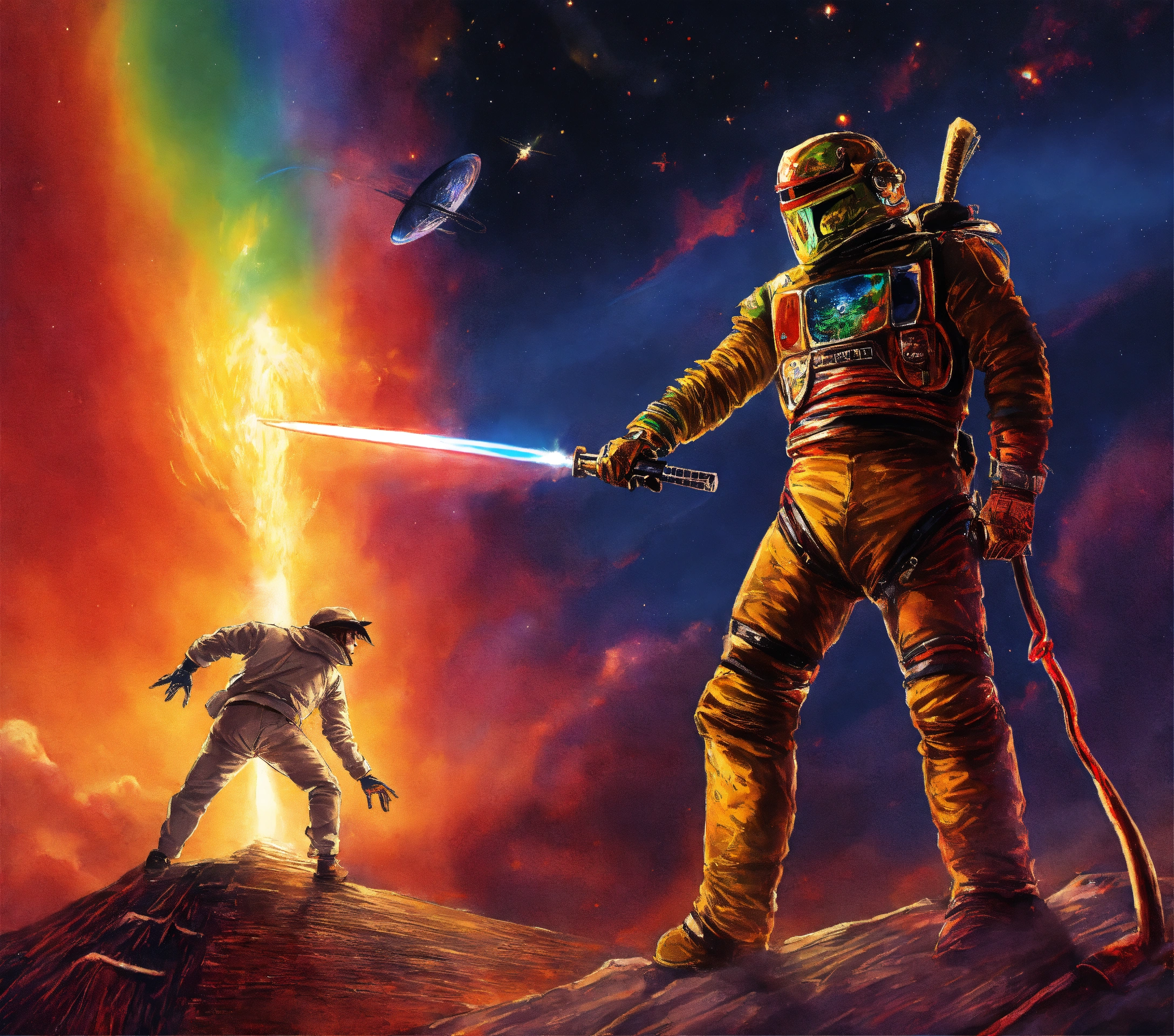 Lexica - Nightmare on elm st Freddie vs jason god rainbow outer space