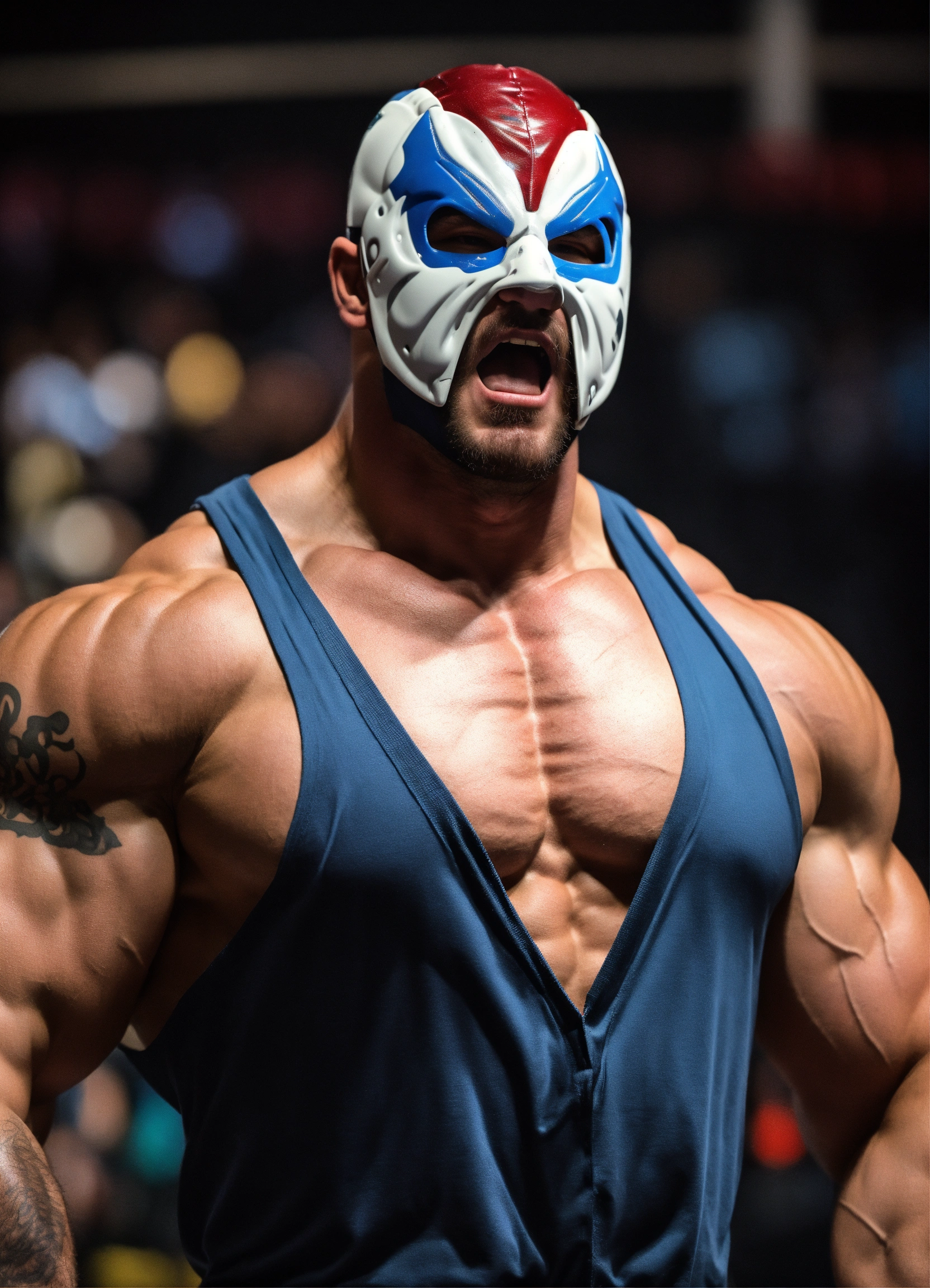 Lexica - 30-year-old wrestler with big muscles, bodybuilder, big ...