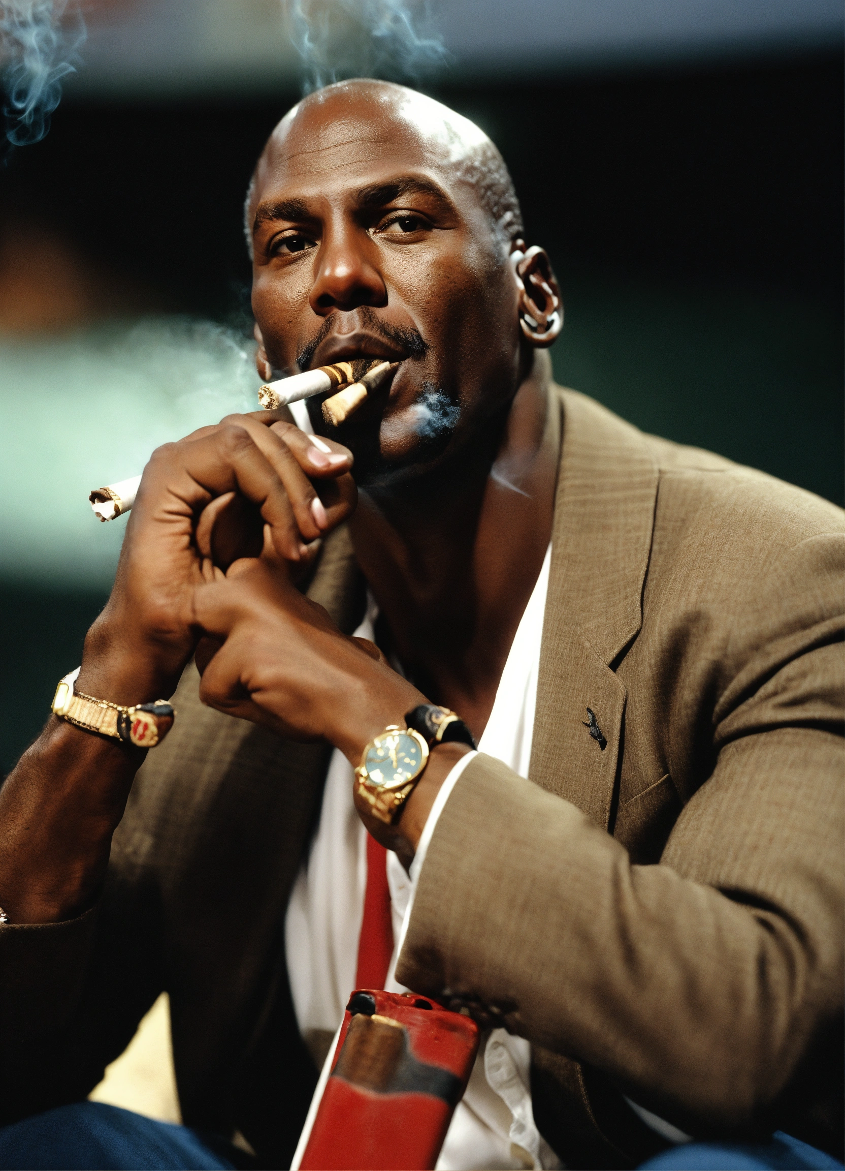 Lexica - Michael Jordan smoking cigar