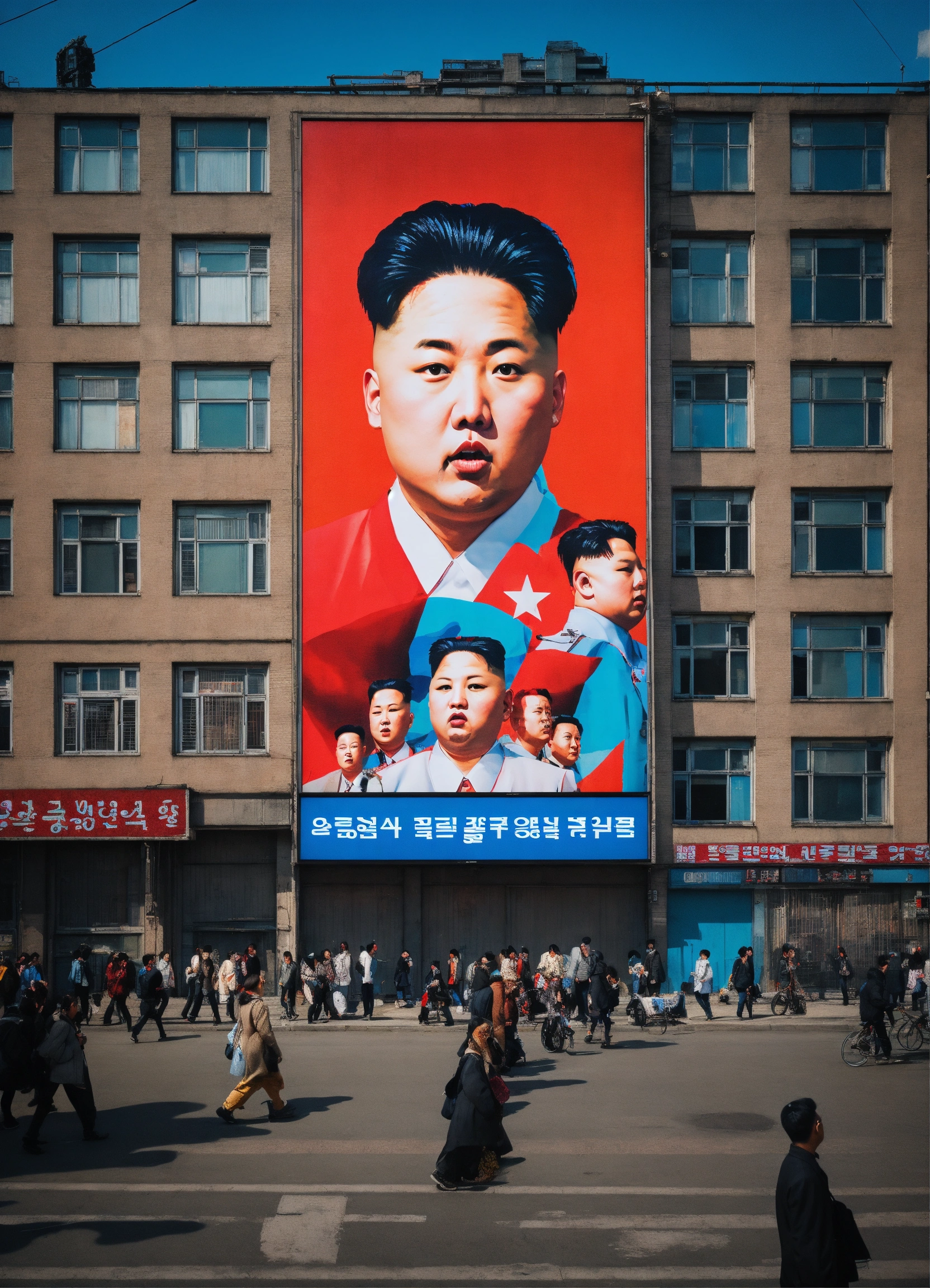 Lexica - Superrealist style, urban style, big tv screen on a building ...