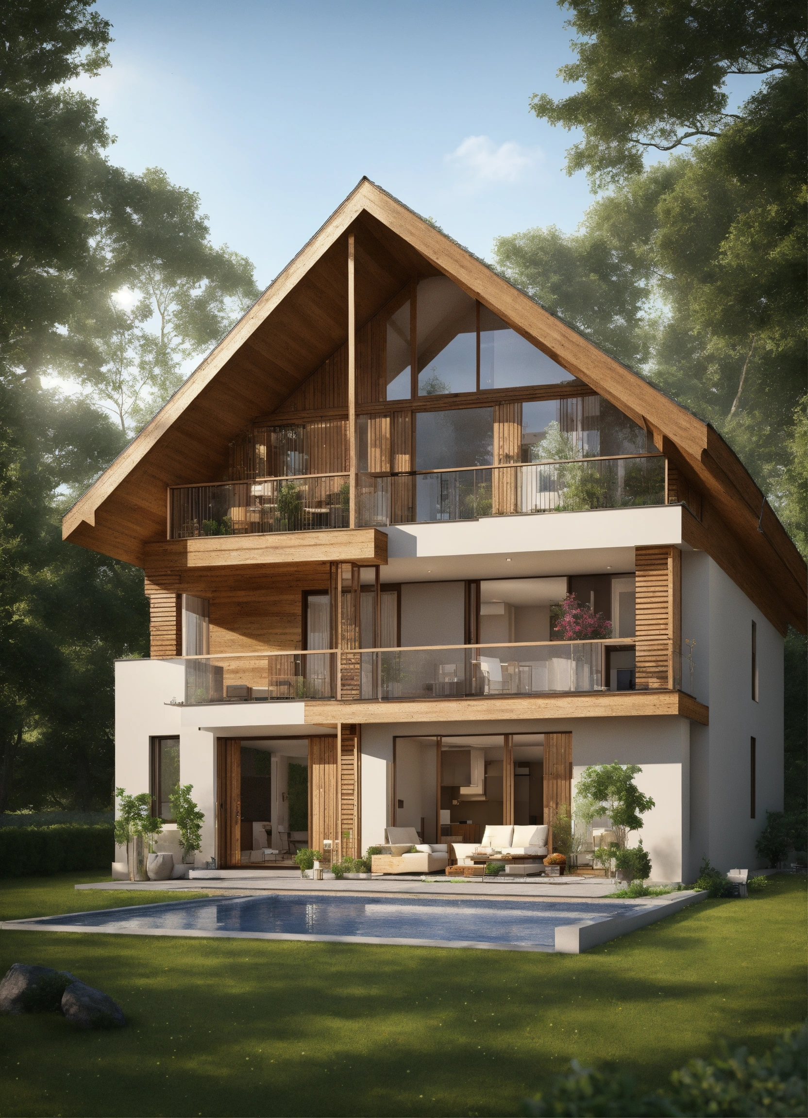 Lexica - A house of 135 square meters, 3 rooms and a living room, the ...