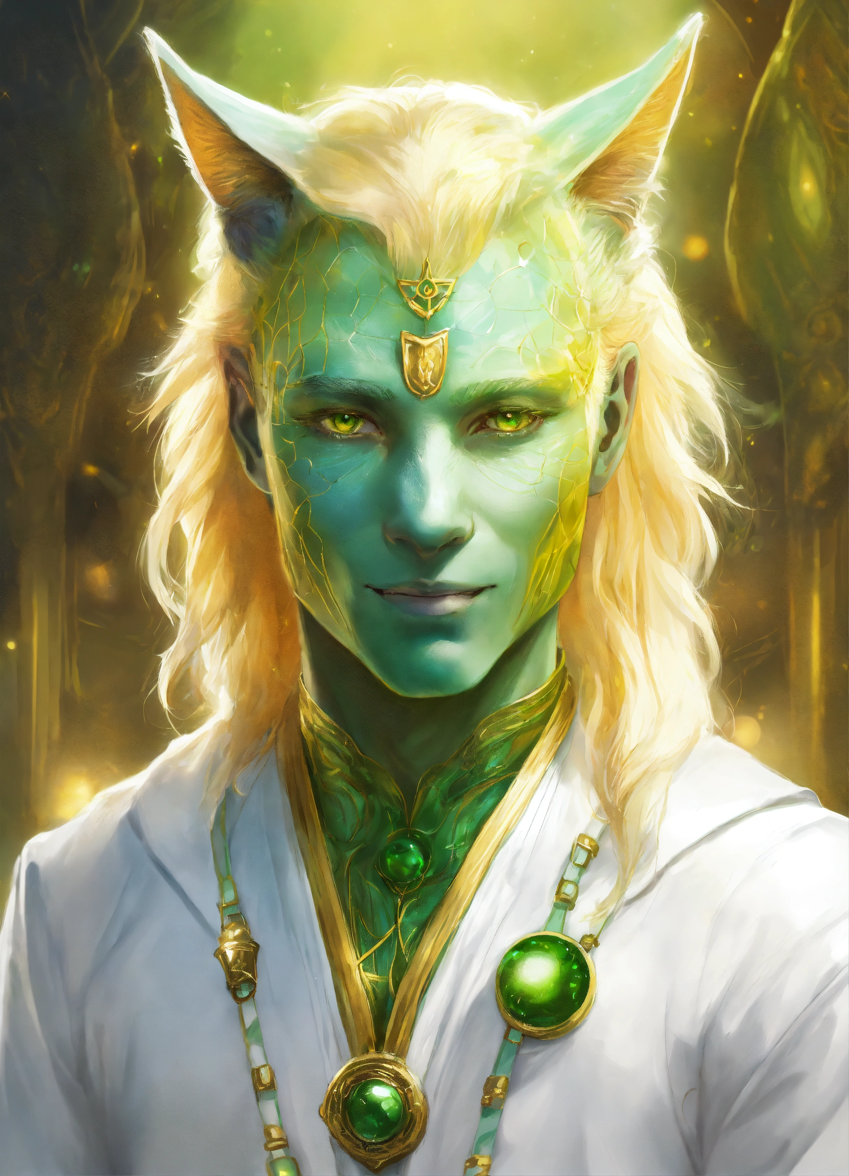 Lexica - Spiritual mentor realistic drawing a young Sirian ...